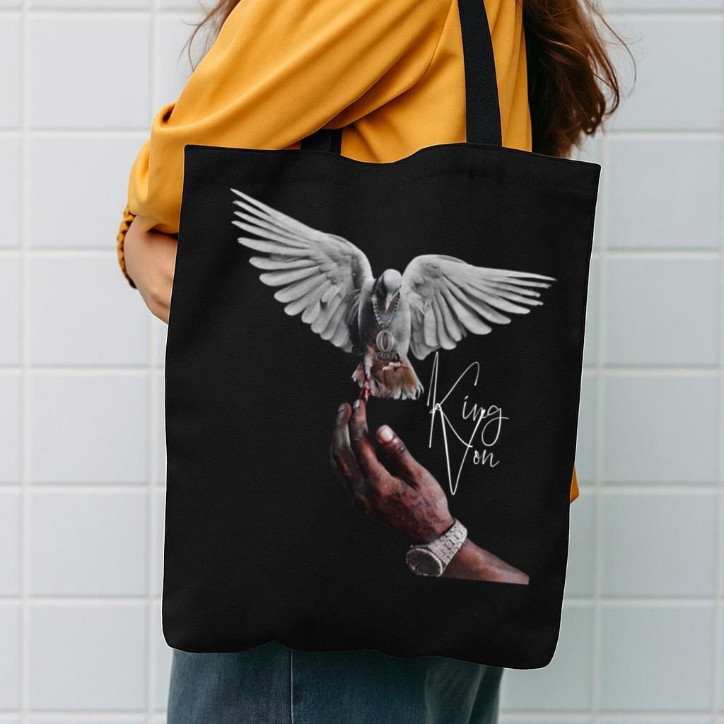 King Von Bag, Rapper Hip Hip Bag, Concert Merch, King Von Graphic ...