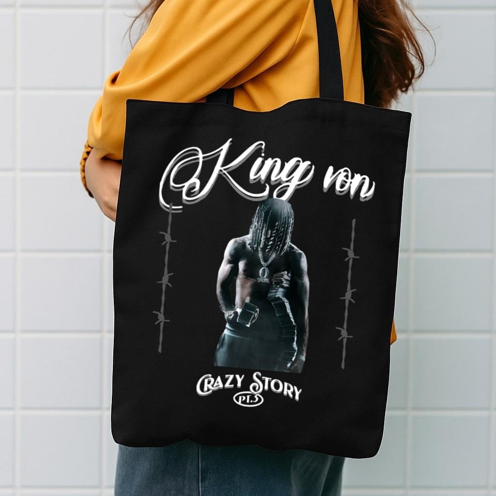 King Von Bag, Vintage Retro 90s King Von Graphic Bag, King Von Crazy ...