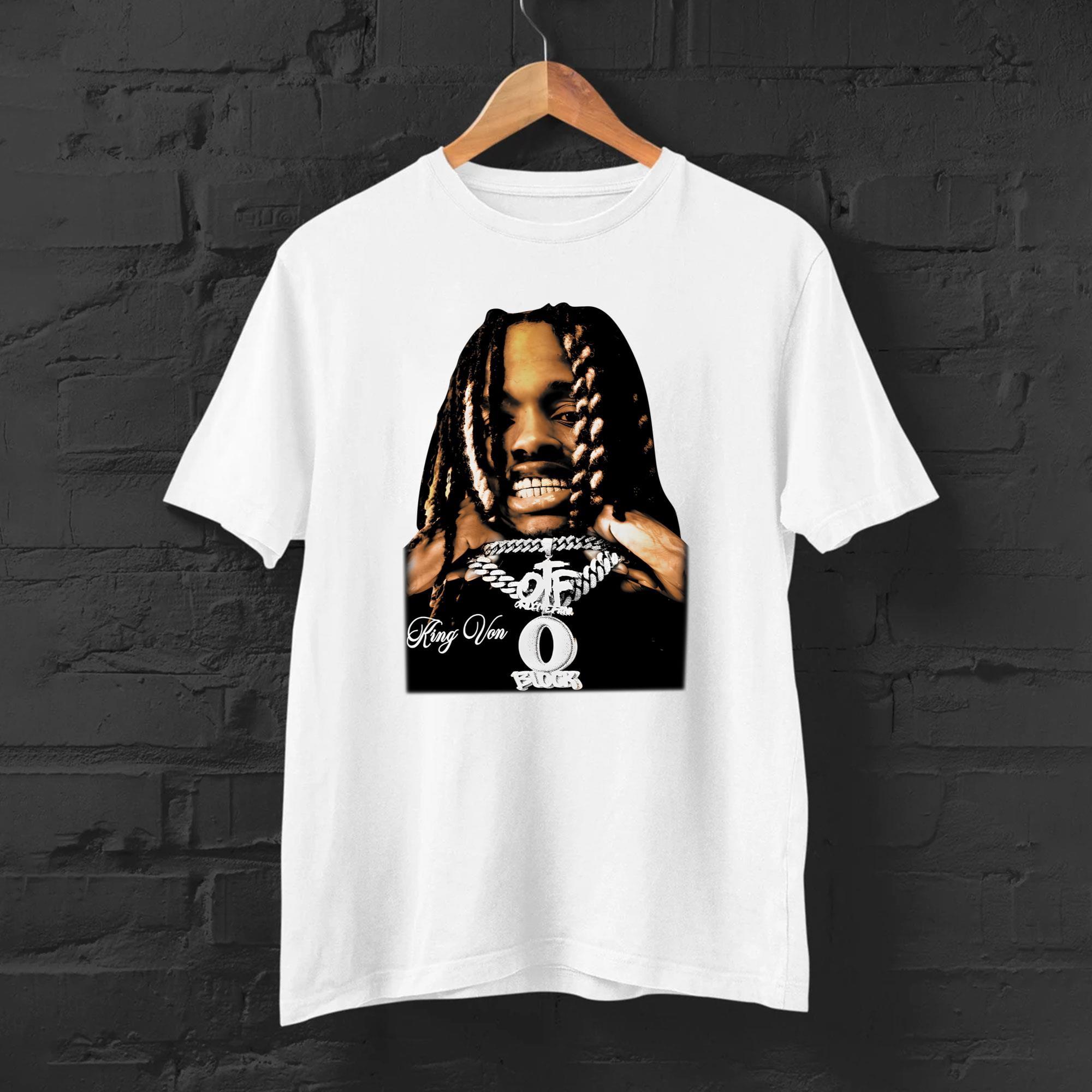 King Von Big Face Graphic Tee-TH32800 - Walmart.com