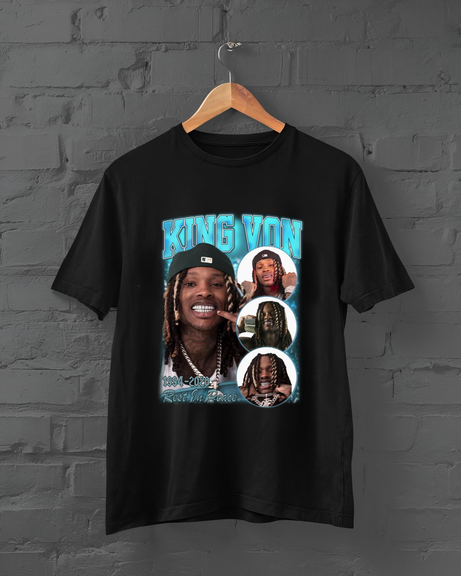 King Von Hip Hop Retro 90S Rapper Rap Tee Yo3886 New - Instock!, Gift ...