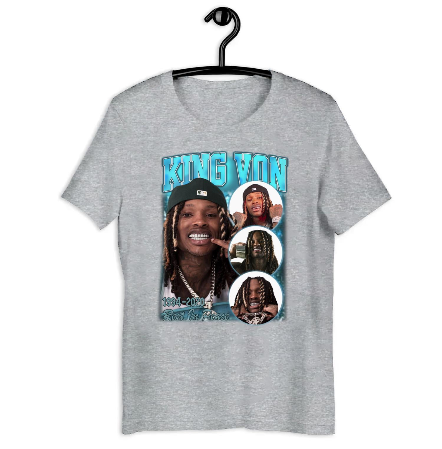 King Von Hip Hop Retro 90s Rapper Graphic Rap Tee YO3886-TH52066 ...
