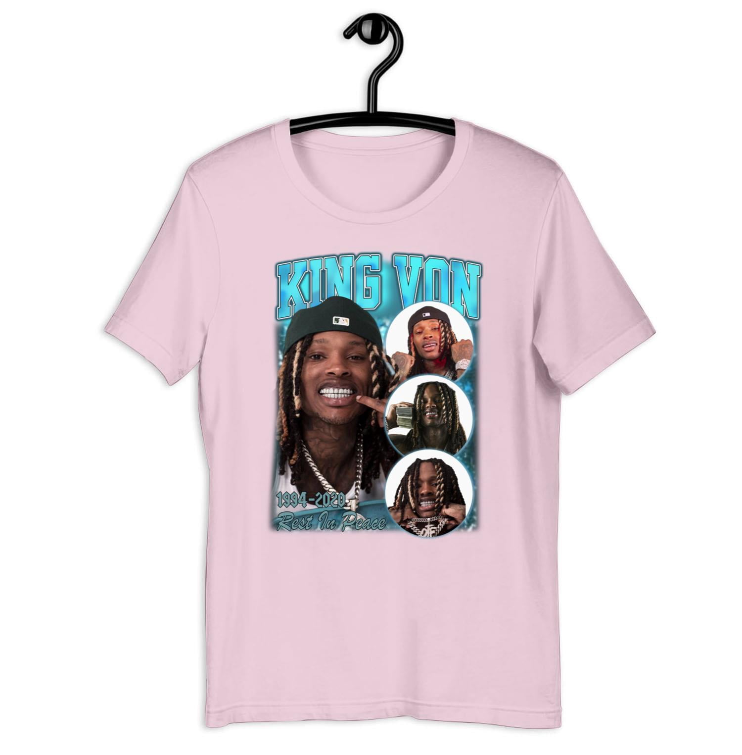 King Von Hip Hop Retro 90s Rapper Graphic Rap Tee YO3886-TH52066 ...