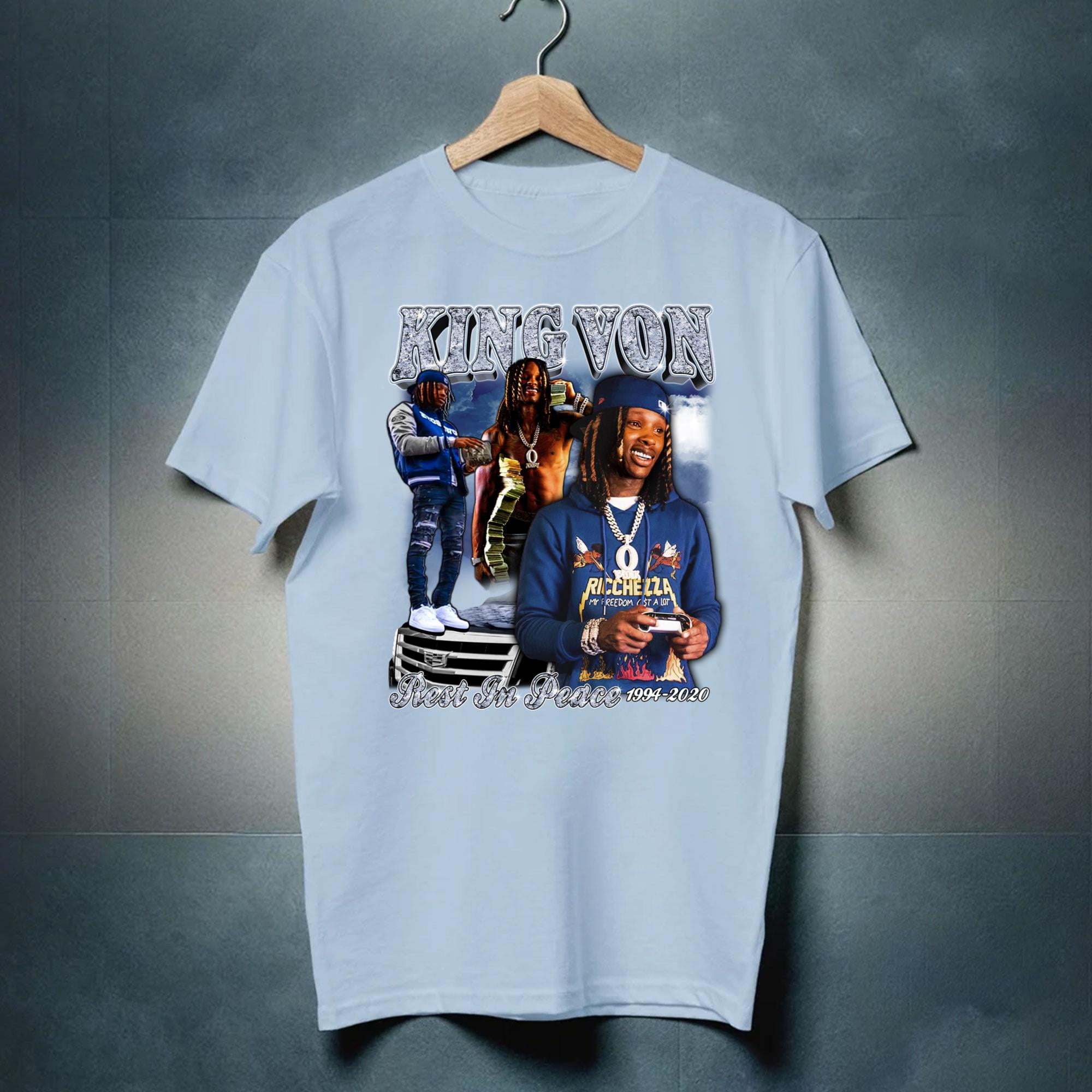 King Von RIP Graphic Tee-TH32779 - Walmart.com