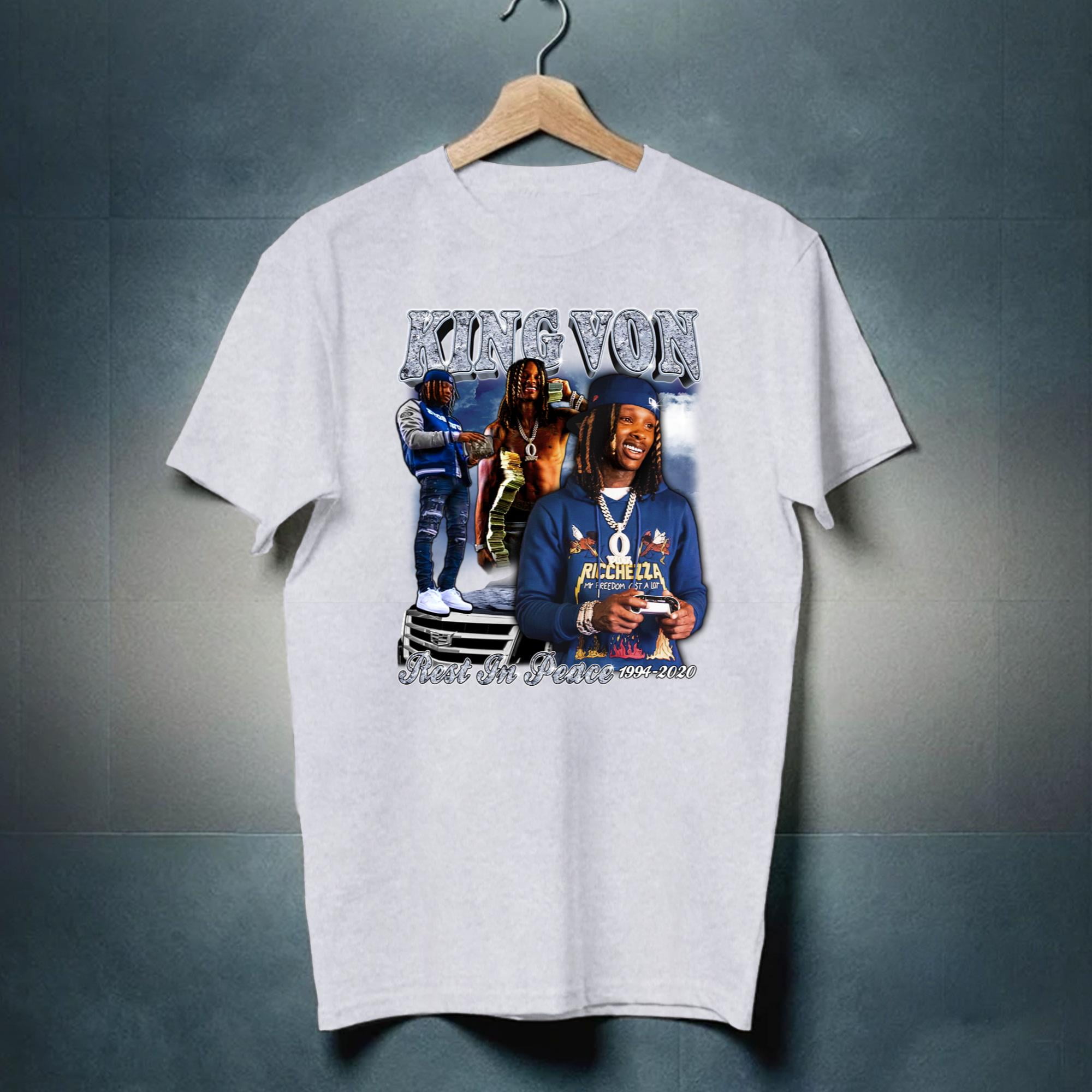 King Von RIP Graphic Tee-TH32779 - Walmart.com