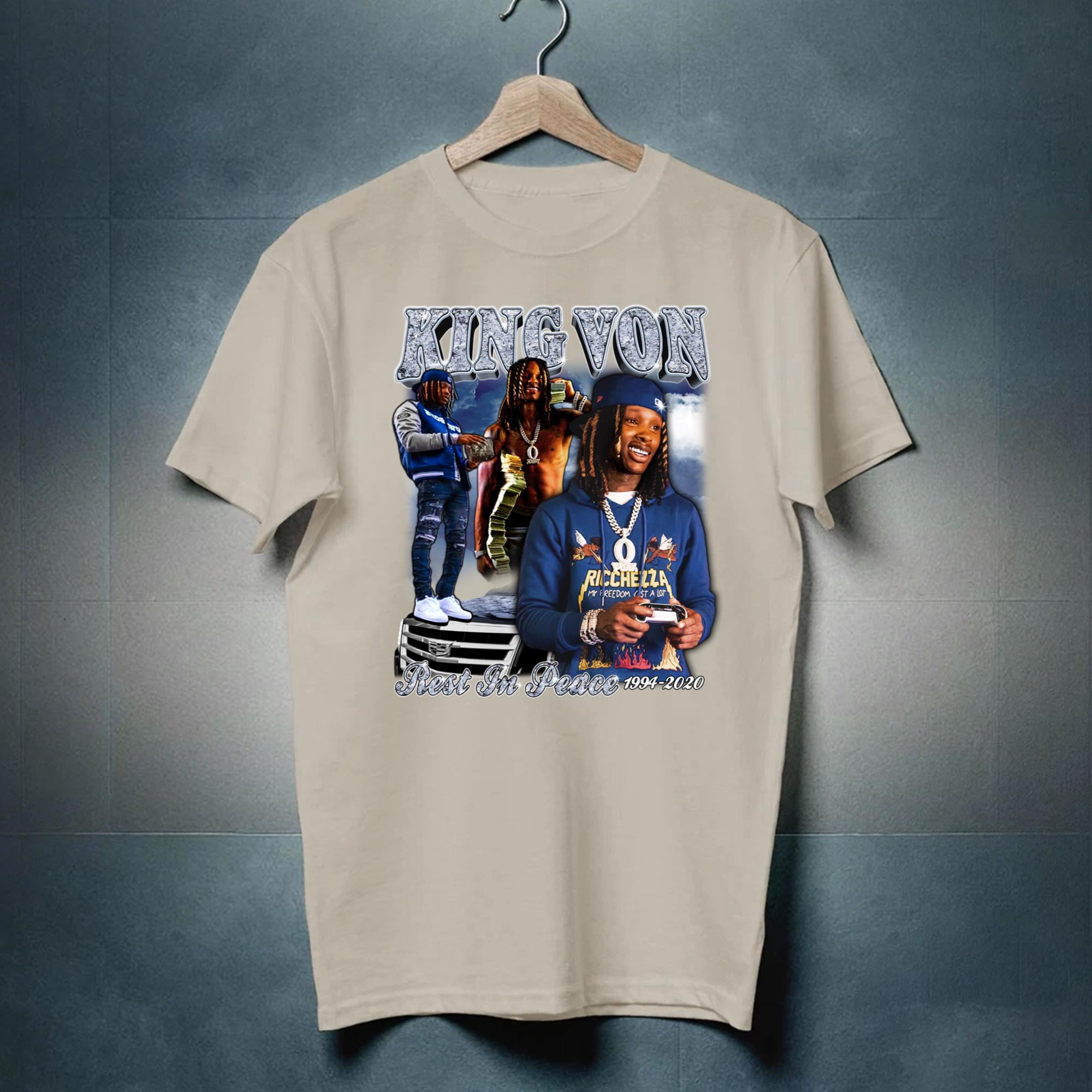 King Von RIP Graphic Tee-TH32779 - Walmart.com