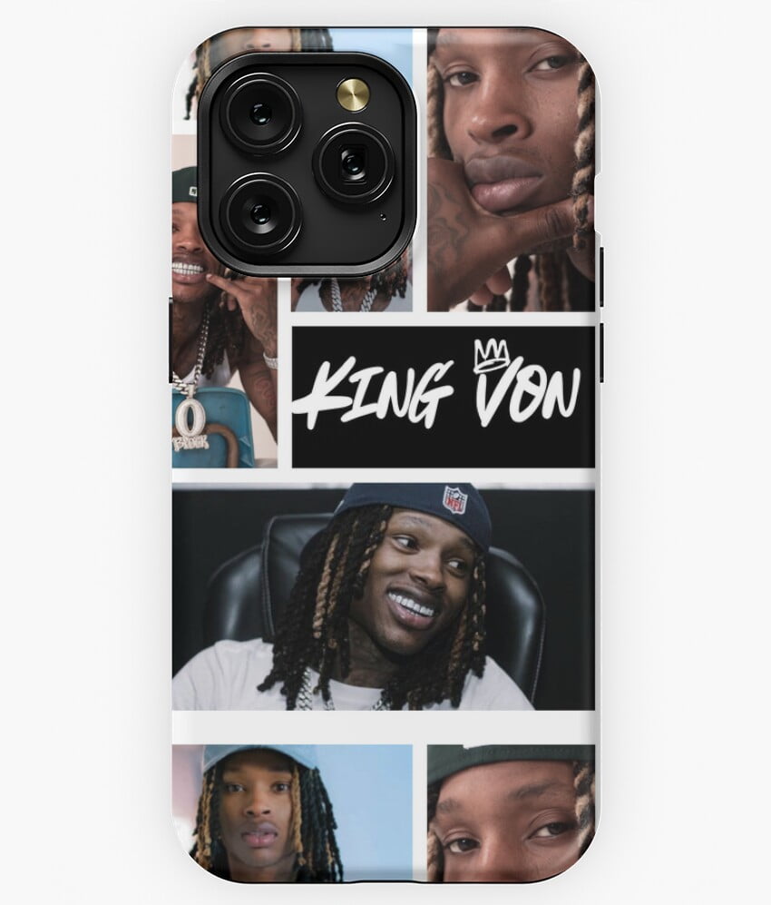 King Von Rapper Fan Collage M2079 Phone Case for iPhone 17 16 15 14 13 ...