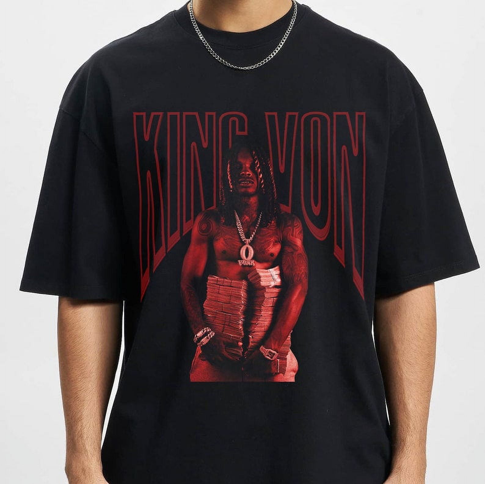 King Von Shirt, King Von T Shirt, Bootleg Graphics King Von Tee, Rapper ...