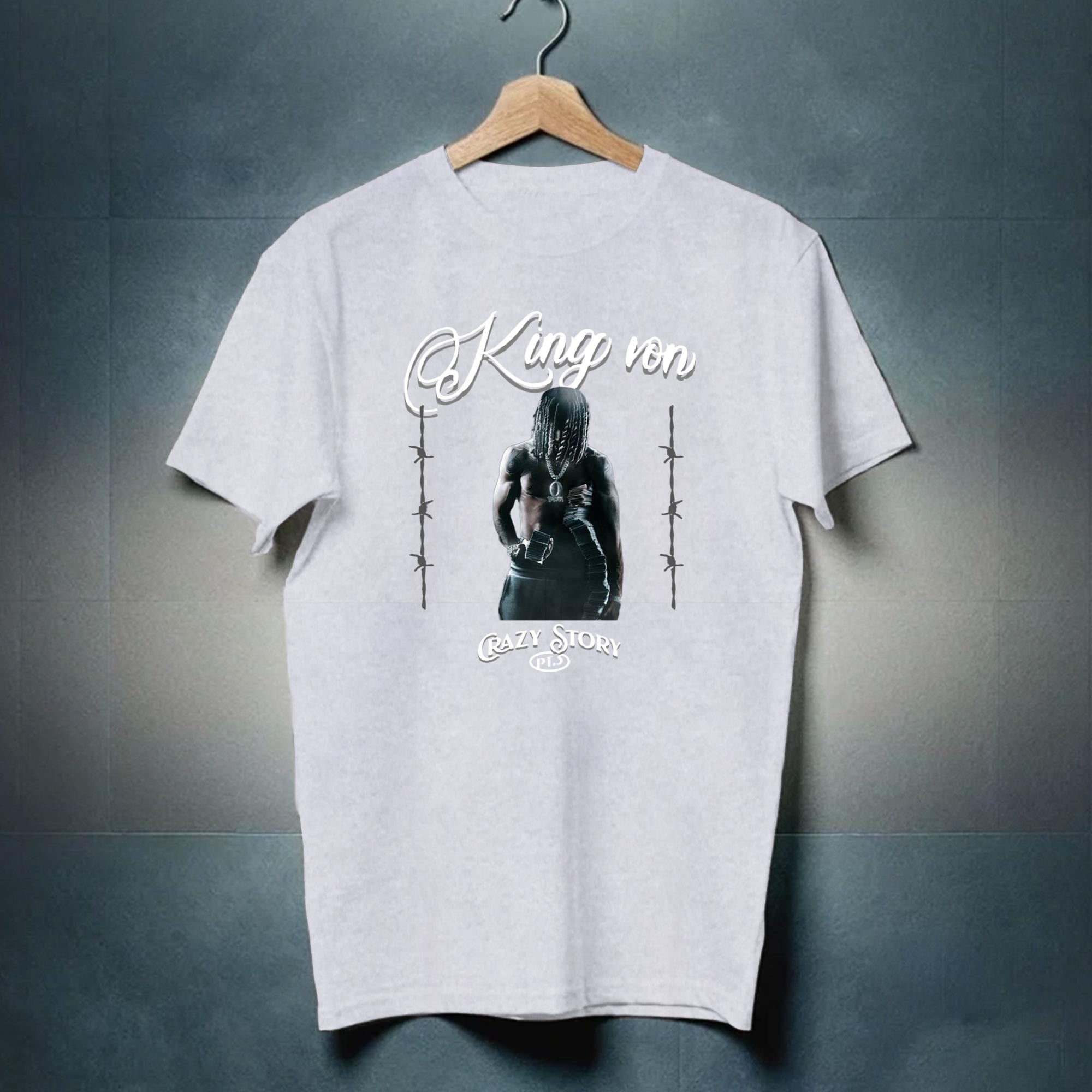 King Von Shirt, Vintage Retro 90s King Von Graphic Shirt, King Von ...