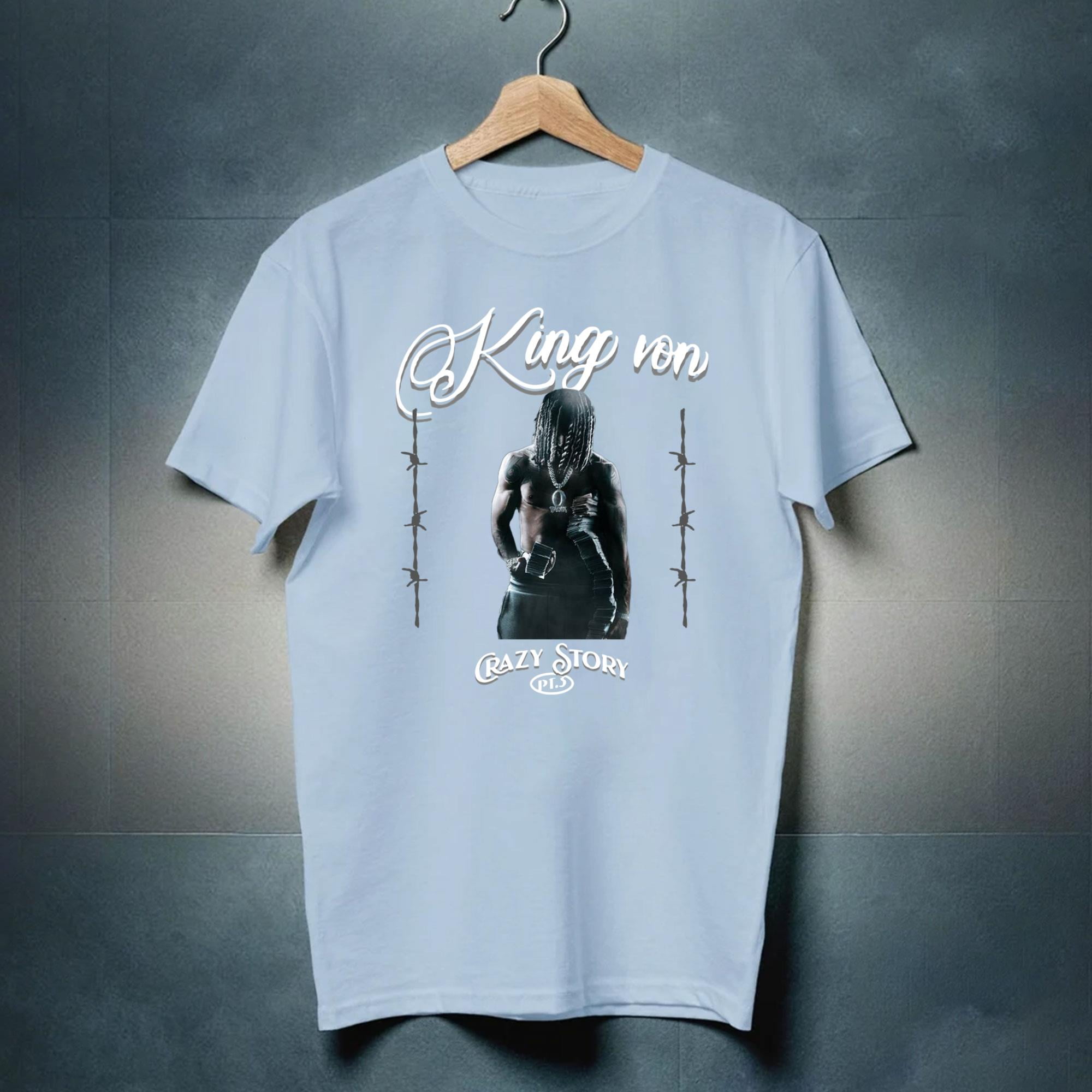 King Von Shirt, Vintage Retro 90s King Von Graphic Shirt, King Von ...