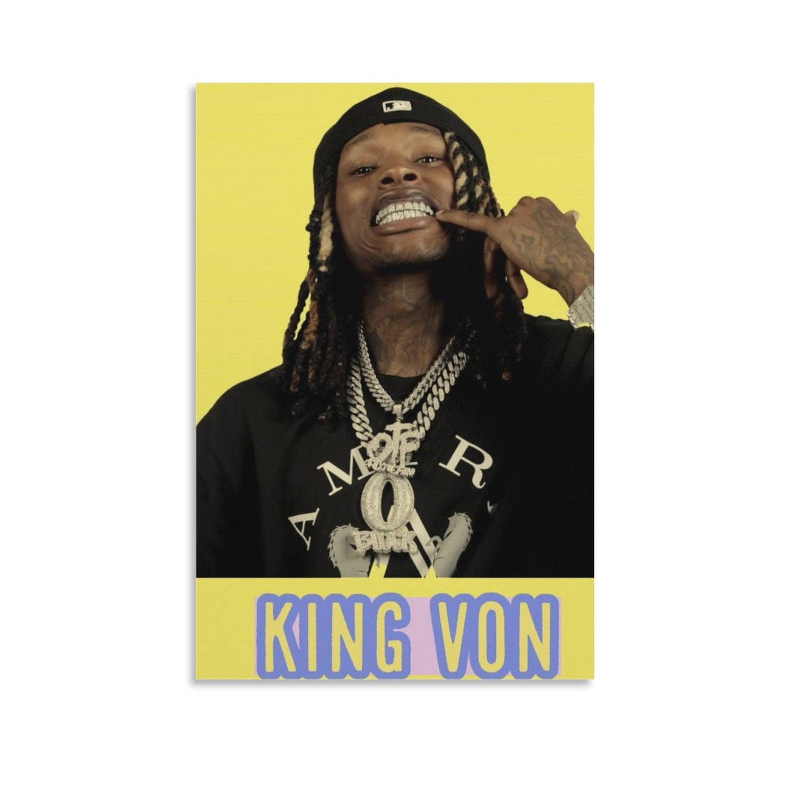 King Von Singer Canvas Poster（1） Artworks Picture Print Poster Wall Art ...