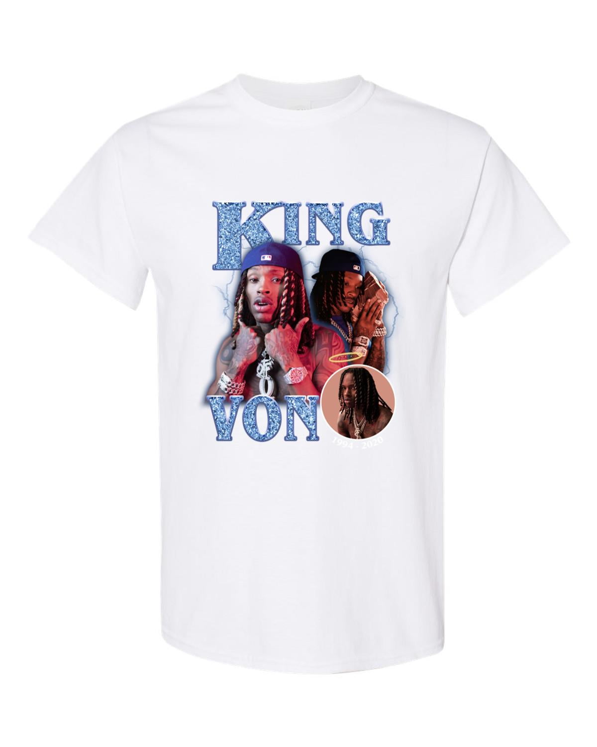 King Von T-Shirt Graphic Rap Tribute in Retro 90s Streetwear Style, for ...
