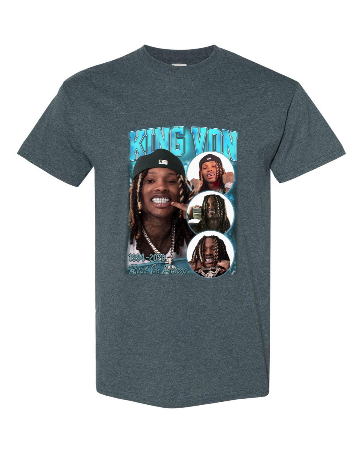 King Von T-Shirt Hip Hop Rest in Paradise Tribute Graphic, for men ...