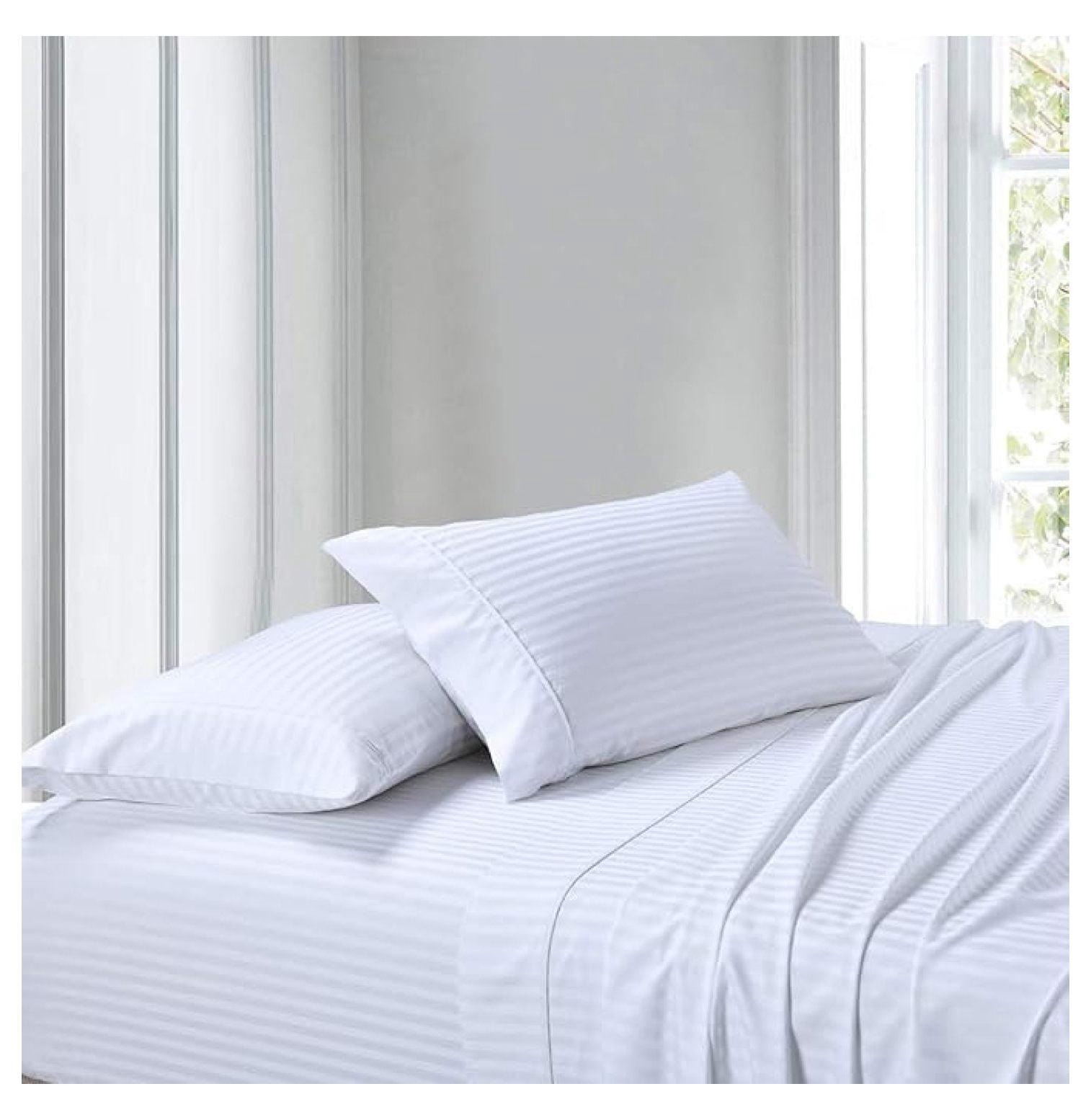 King Waterbed Size Sheets, White, 100% Cotton Sheets, Waterbed Sheets ...