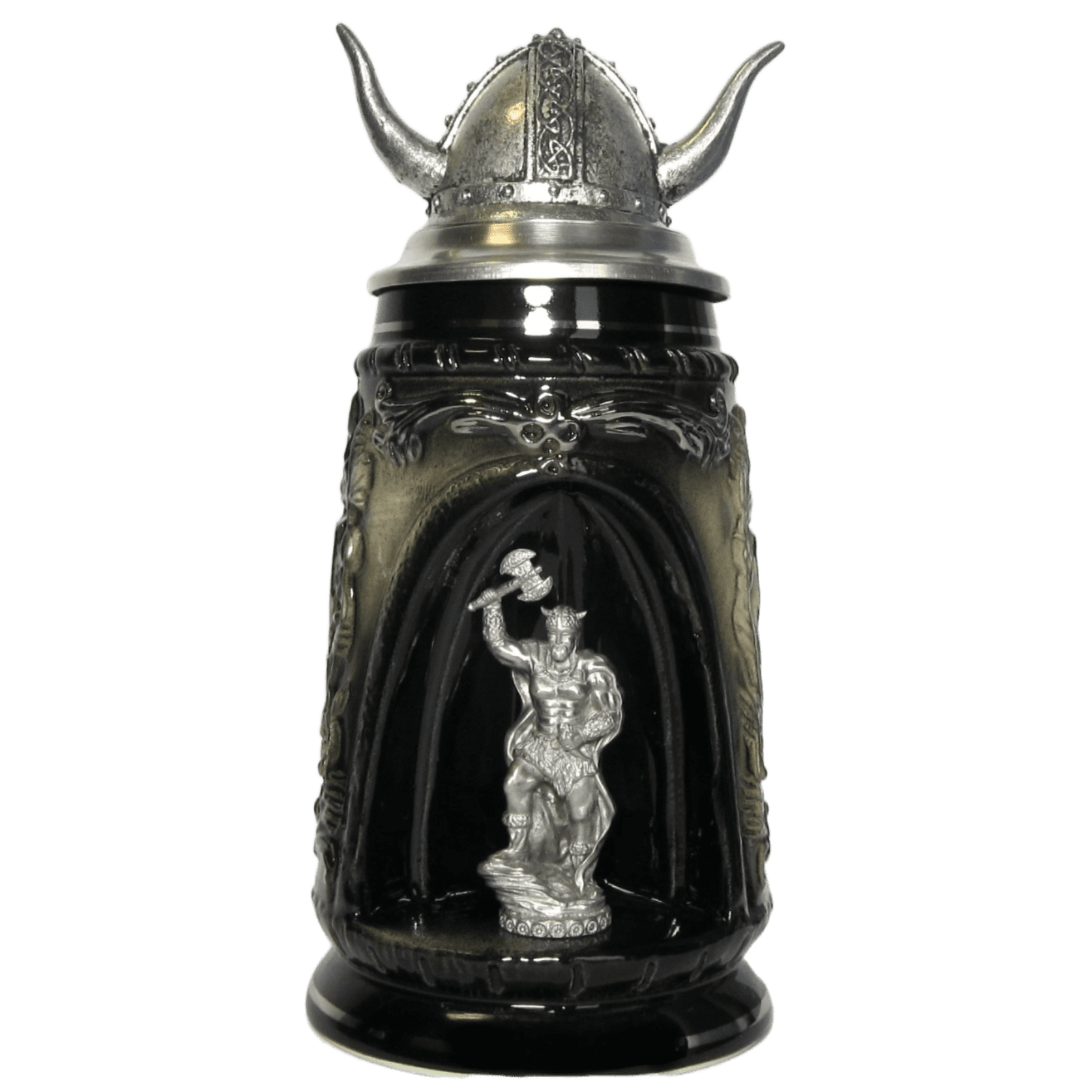 King Werk - Grotto Stein, Viking Warrior Figurine and Viking Helmet ...