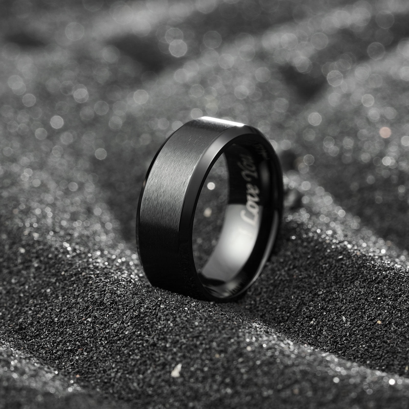 King Will 316L Stainless Steel Wedding Ring for Men Women- 7mm Width ...