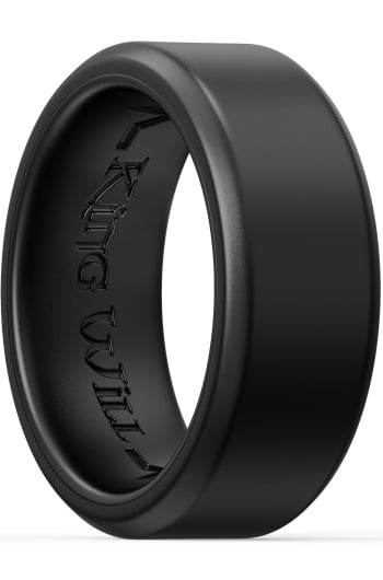 King Will Silicone Rings for Men - 8mm Wide Breathable Rubber ...