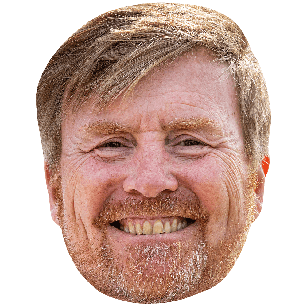 King Willem-Alexander Of The Netherlands (Smile) Flat Cardboard Face ...