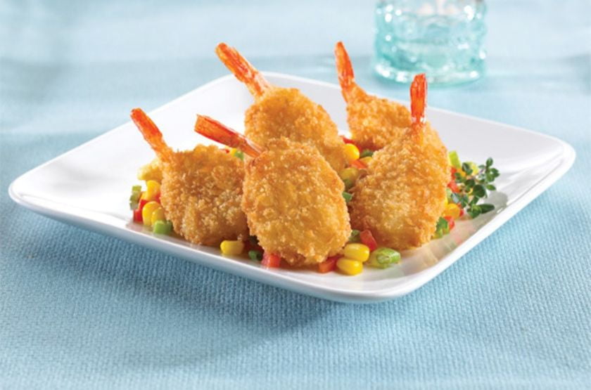 King and Prince Mrs.Fridays Breaded Fantail Shrimp - U/12, 2.5 Pound ...