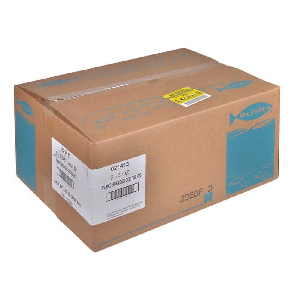 King and Prince Mrs.Fridays Gourmet Cod - 2 to 3 Ounce, 5 Pound 4 per ...