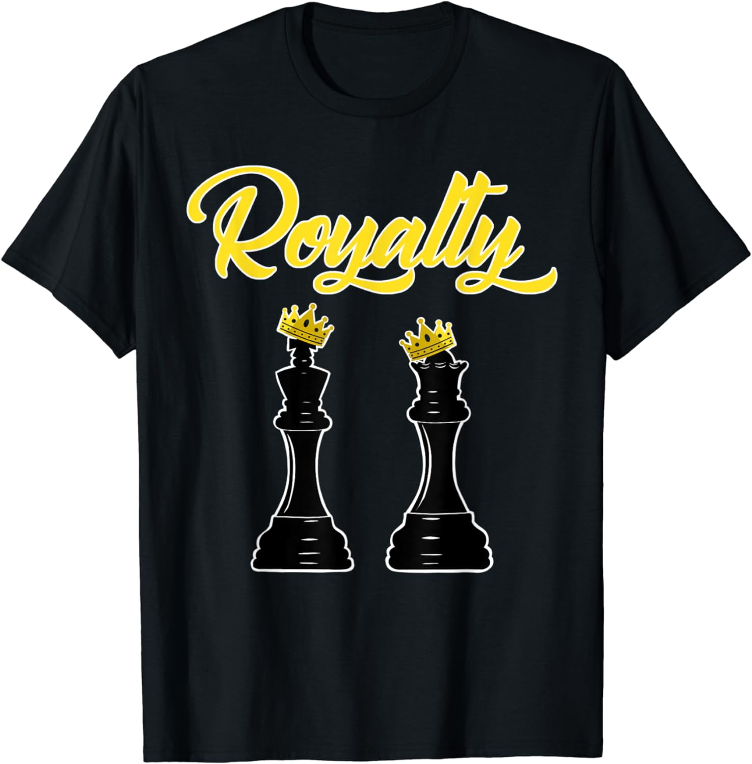 King and Queen Couples Chess Royalty T-Shirt - Walmart.com