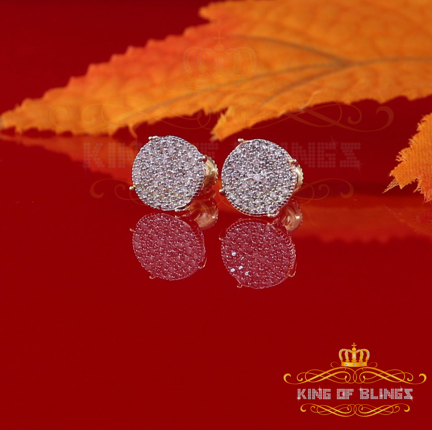King of Bling's 10K Real Yellow Gold Real Diamond 0.30CT Men's/Women's ...