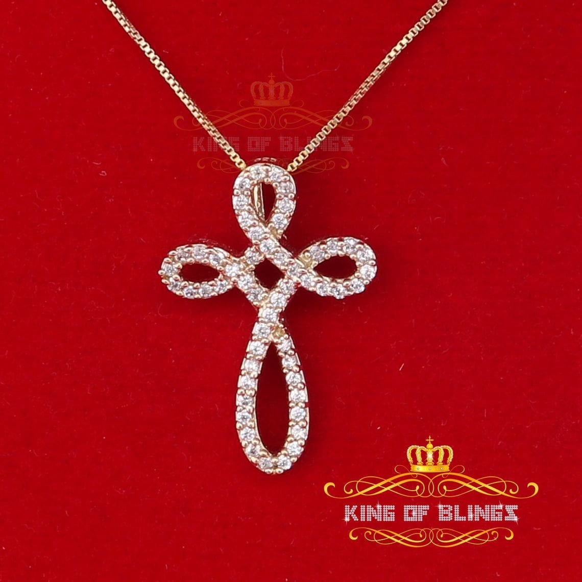 King of Bling's King of Bling Yellow Sterling Silver Fashion Pendant ...