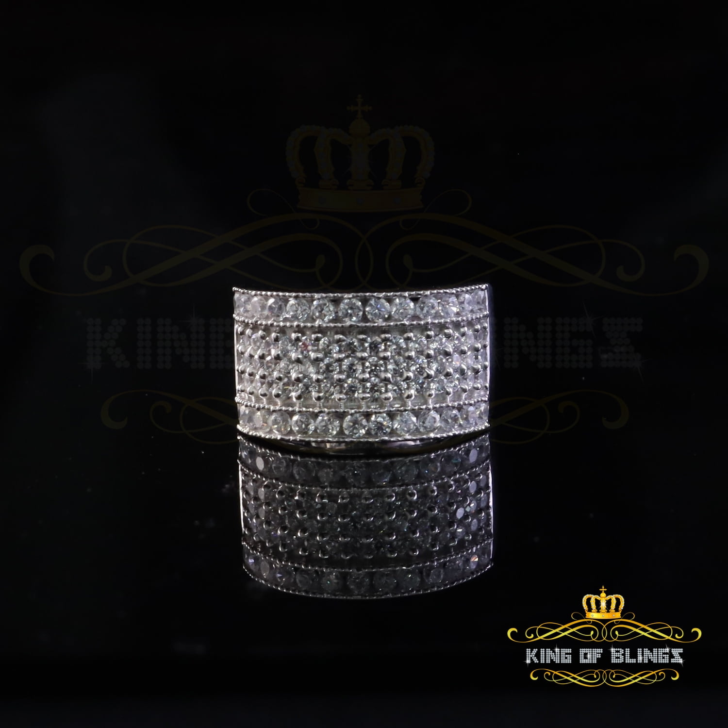 King of Bling's White Cubic Zirconia 2.20ct Hip Hop Rapper Fashion ...