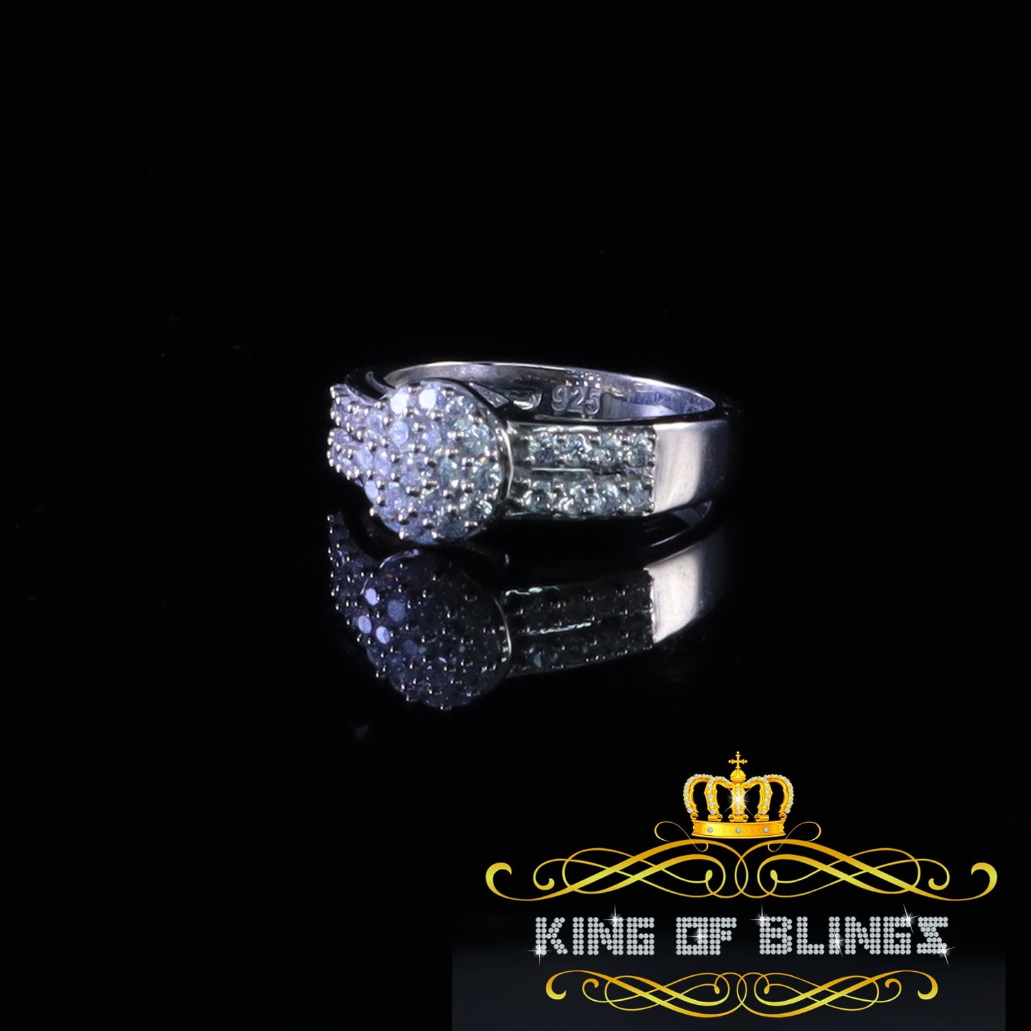 King of Bling's White Cubic Zirconia Hip Hop Rapper Fashion Luxury 1 ...