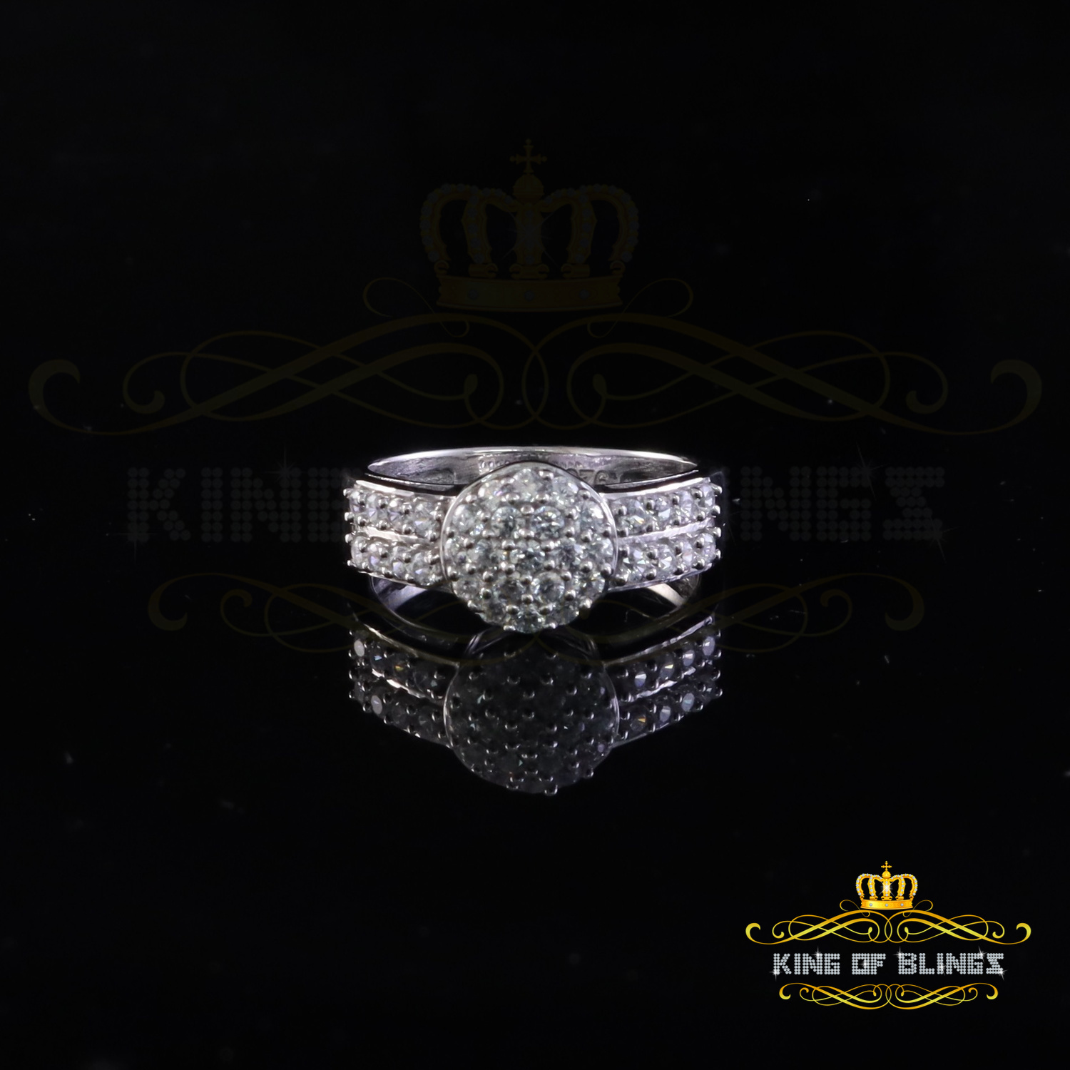 King of Bling's White Cubic Zirconia Hip Hop Rapper Fashion Luxury 1 ...