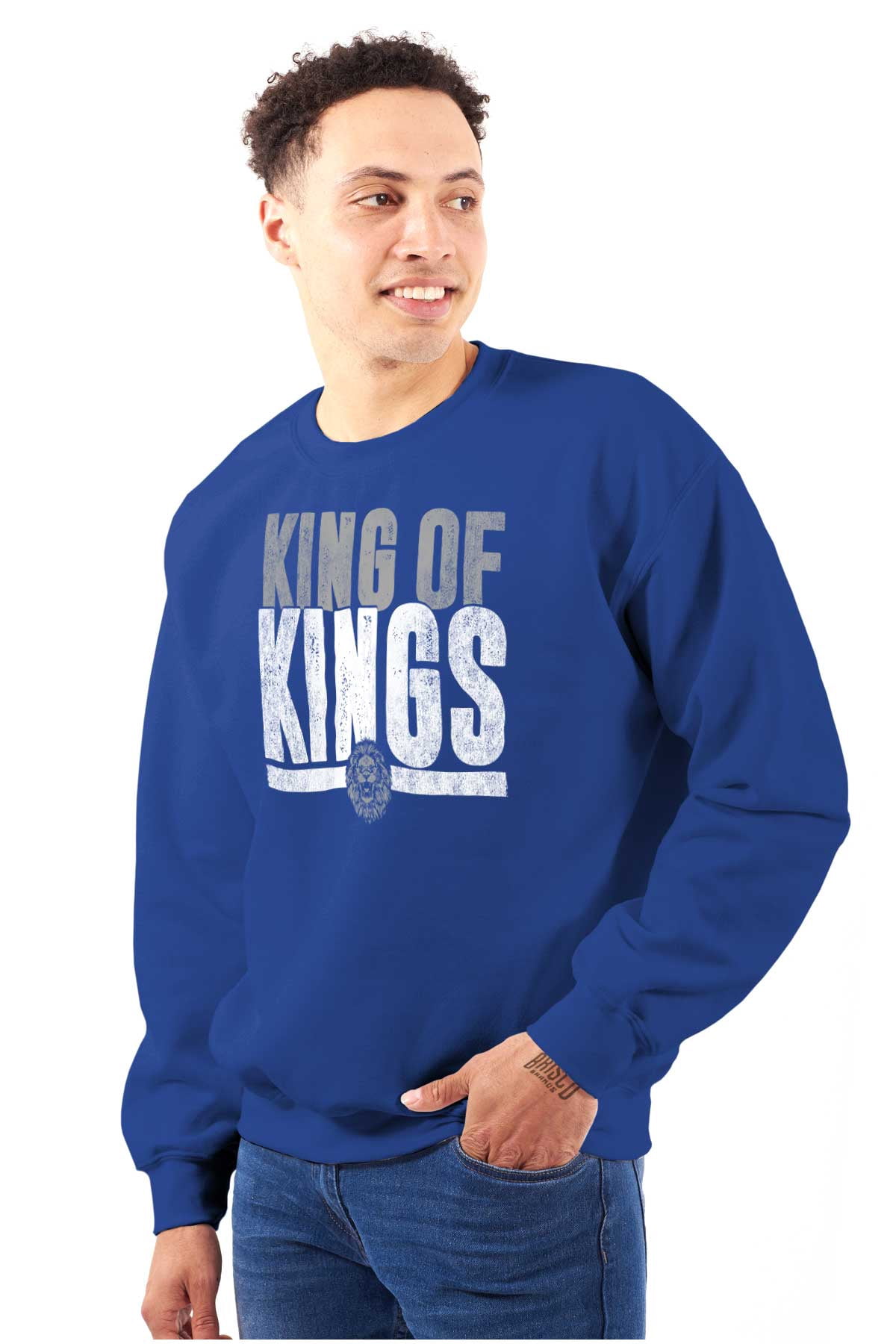 King of Kings Jesus Christ Believer Unisex Plus Size Sweatshirt Brisco ...