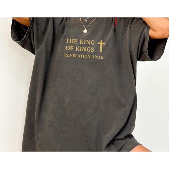 King of Kings Jesus T-Shirt: Christian Bible Verse Tee - Walmart.com