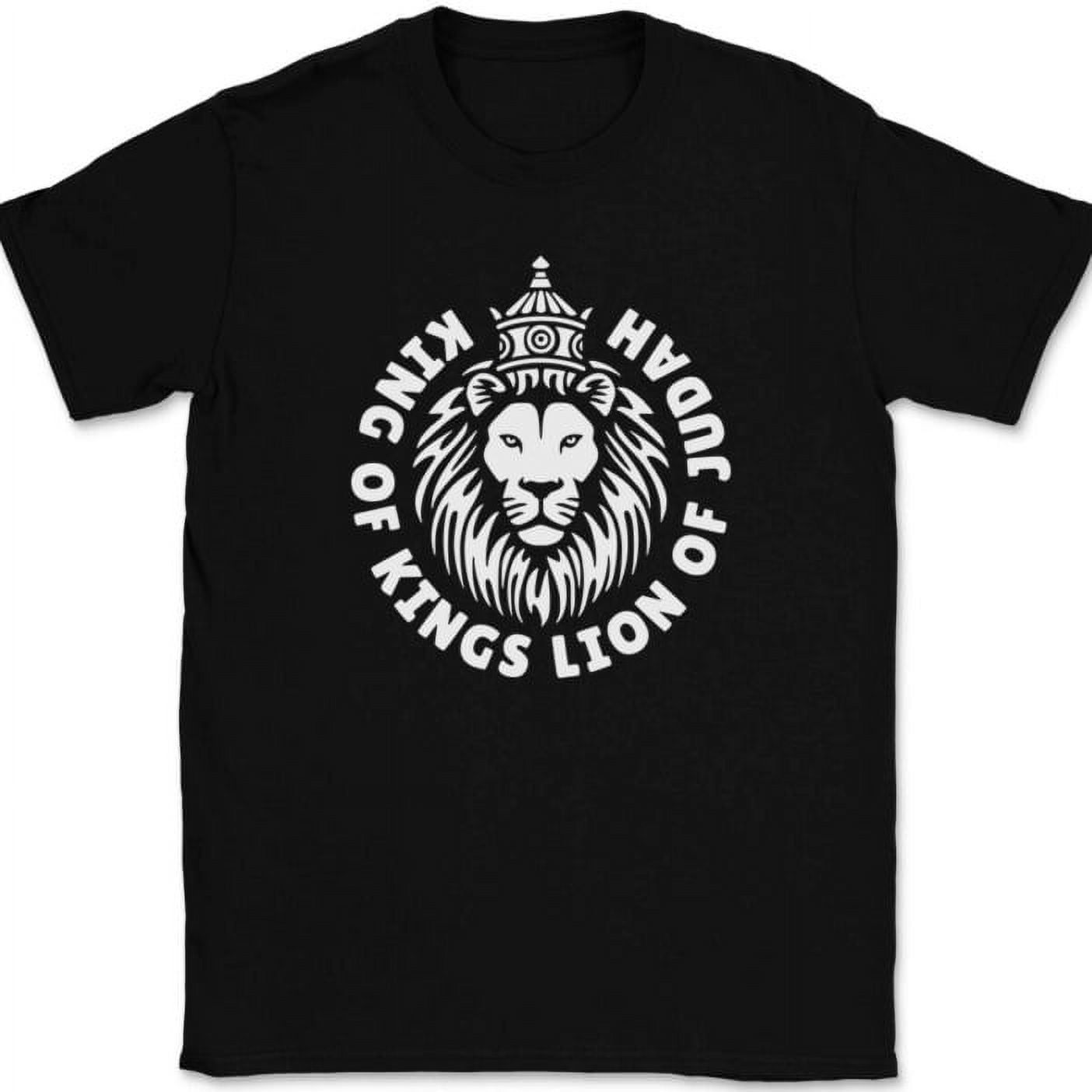King of Kings Lion of Judah T-Shirt Tee Christian Catholic God Jesus ...