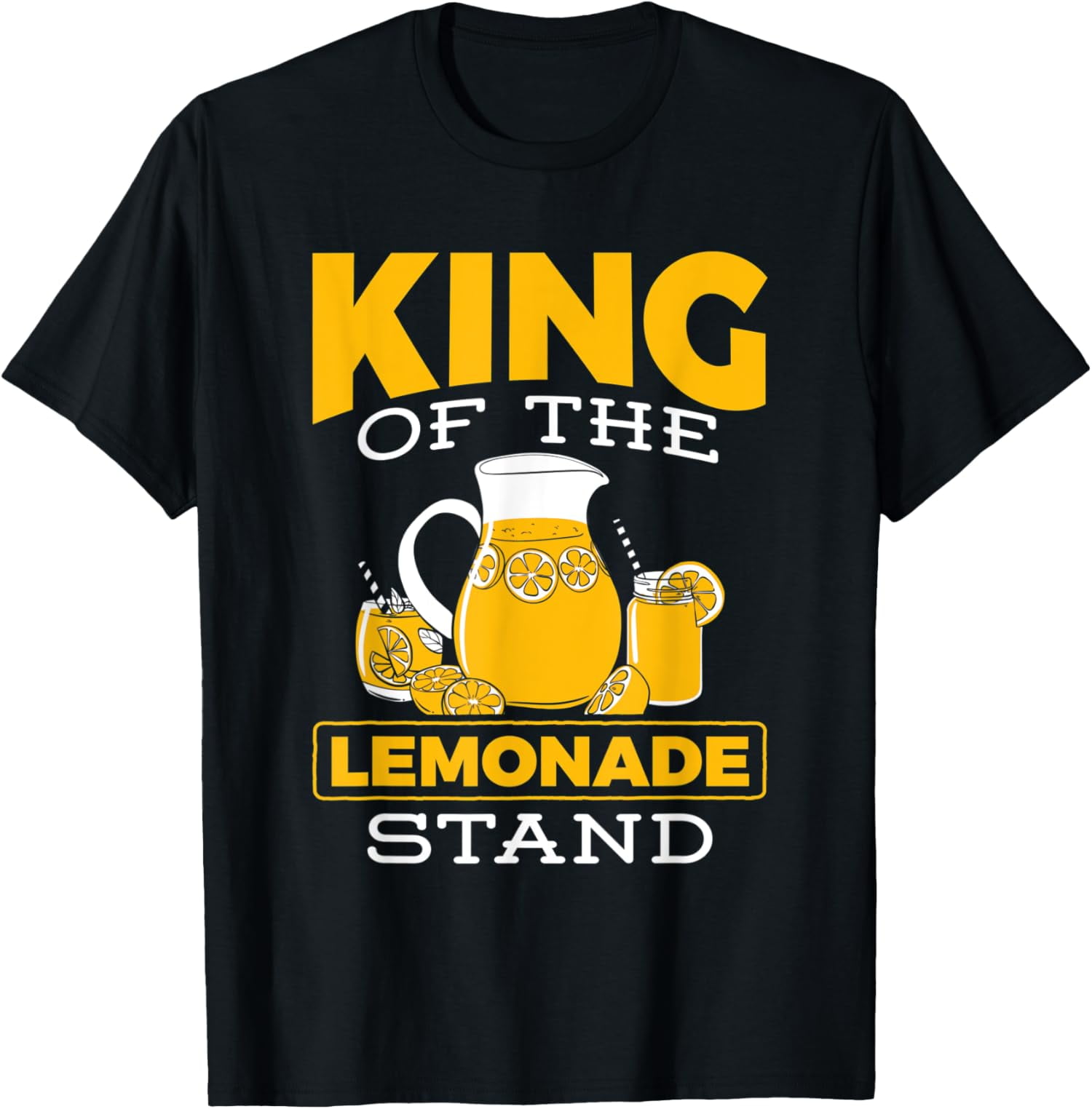 King of Lemonade Stand Lemons Lemon Fruit Lemon Stand Owner T-Shirt ...