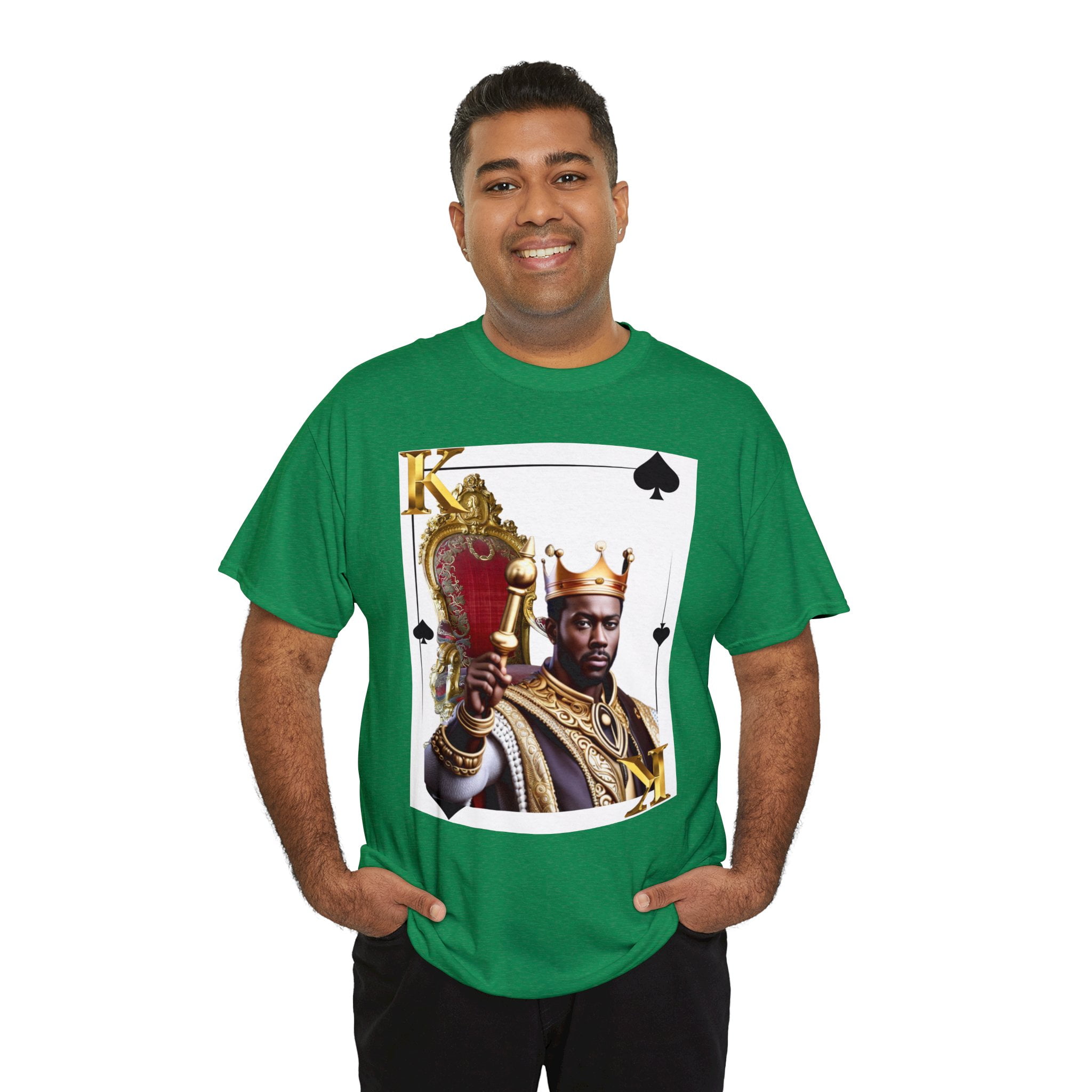King of Spades African American graphic playing card tee, mens tshirts ...