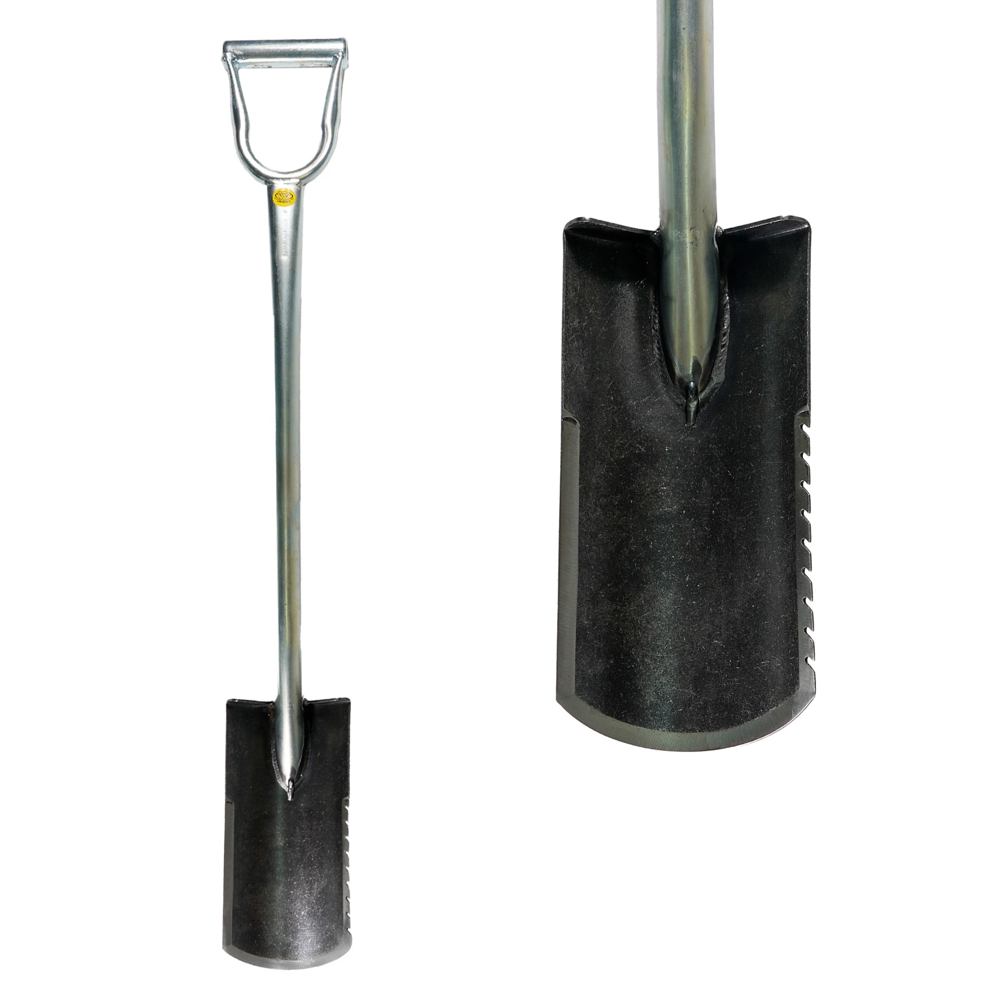 King of Spades Ground Shark Model 38” Shovel – Heavy-Duty Digging Tool with Serrated Blade for ...