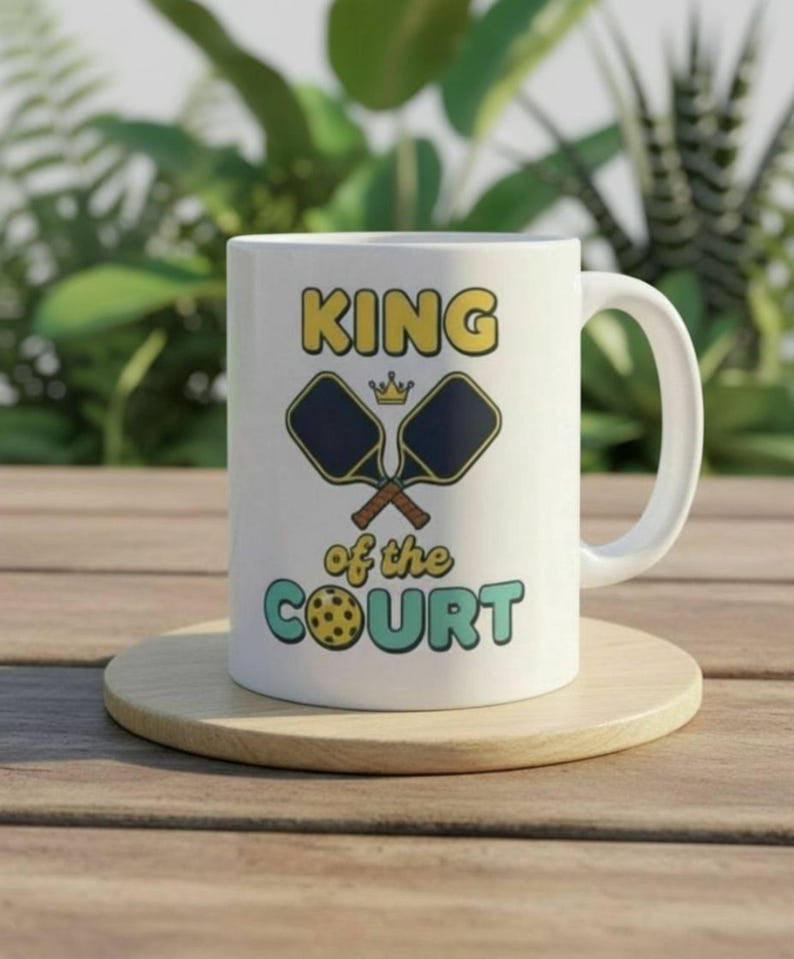 King of the Court Pickleball Mug, GrandpA1 Pickleball Gift, CH1Ristmas ...