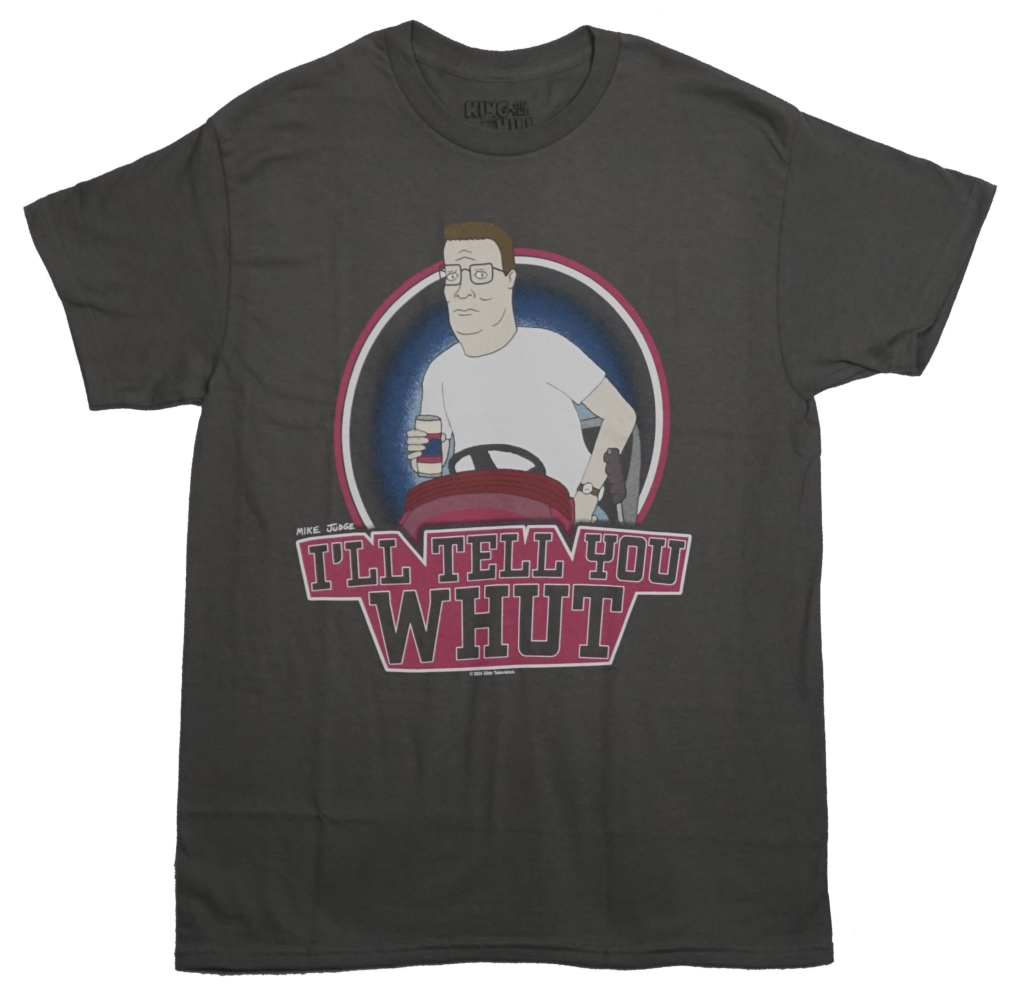 King of the Hill Mens T-Shirt - Hank Riding Lawnmower I'll Tell You What (Large) - Walmart.com