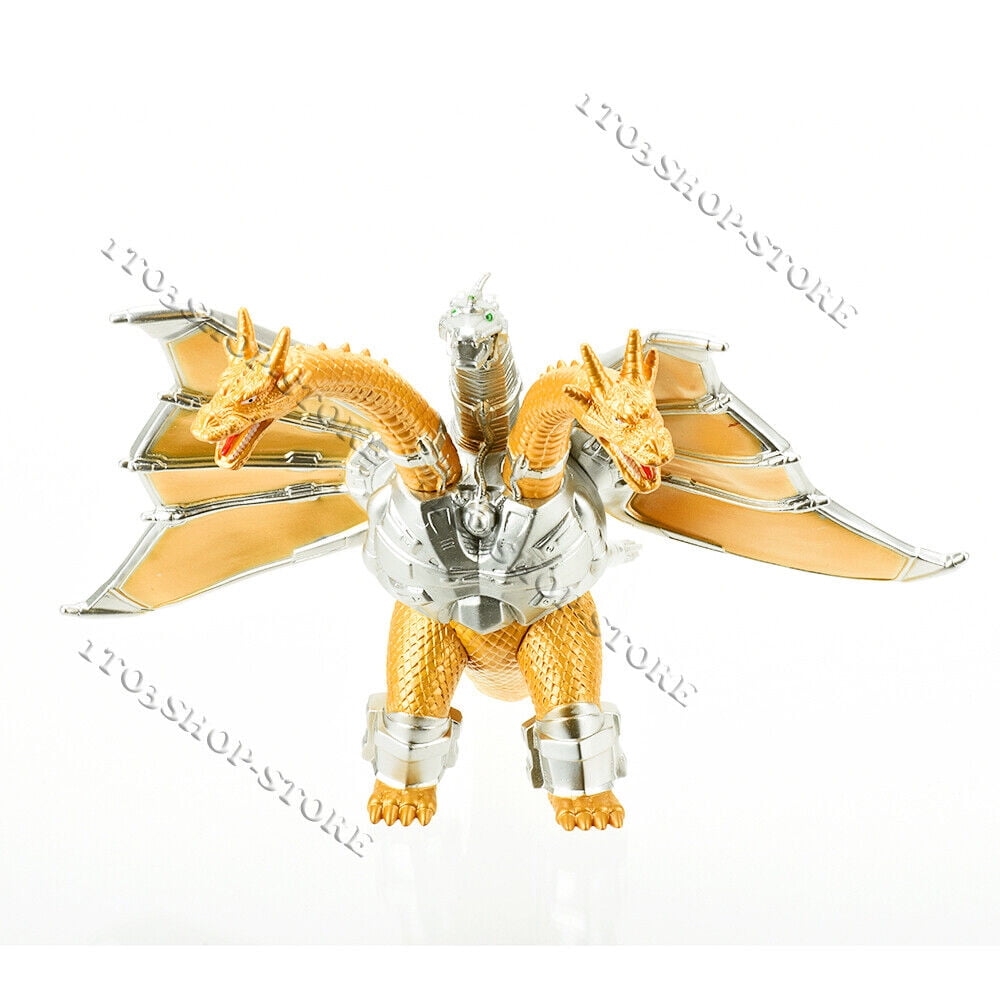 King of the Mecha Ghidorah Gidora 3 Head Gold Dragon 8" Figure ...