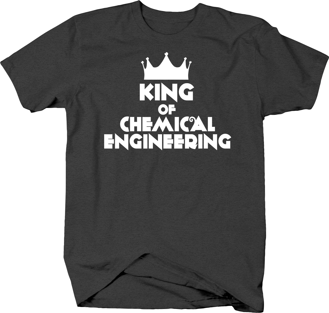 King ofemical Engineering Crown Science Tshirt for Men Small Dark Gray ...