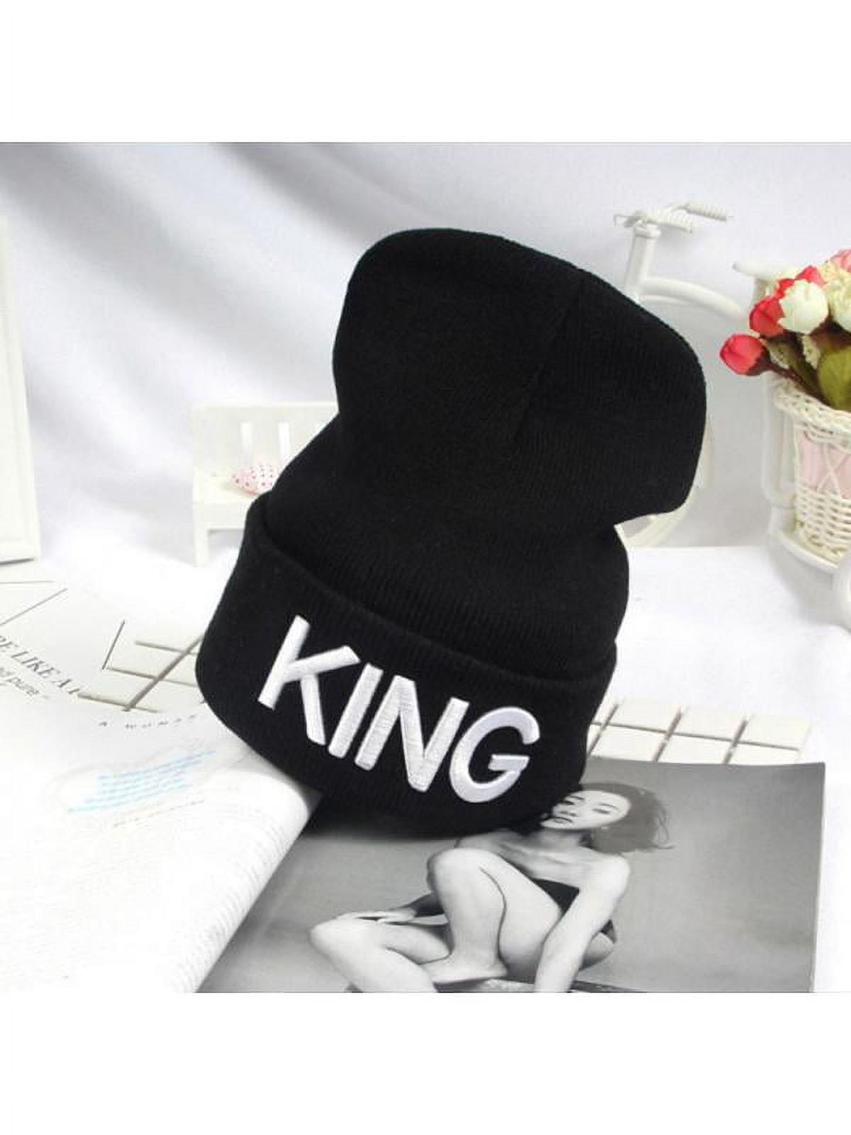 King or Queen Beanies Embroidered Couple Hat Cap Mr Mrs Gift - Walmart.com