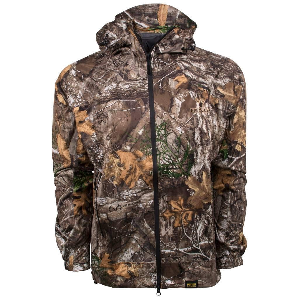 King's Camo XKG Windstorm Camo Rain Jacket, Realtree Edge, Medium ...