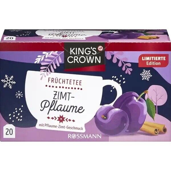 King's Crown Tea: CINNAMON & PLUM 1 box/20 tea bags - Walmart.com