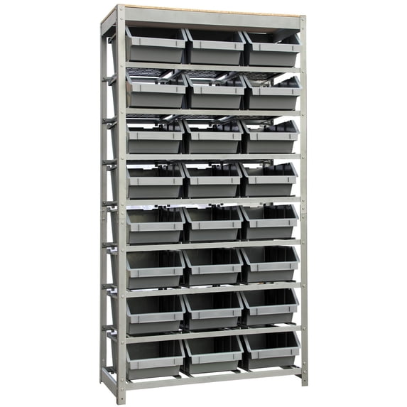 King's Rack 8-Tier Plastic Garage Shelf Storage Unit, Metal Organizer ...