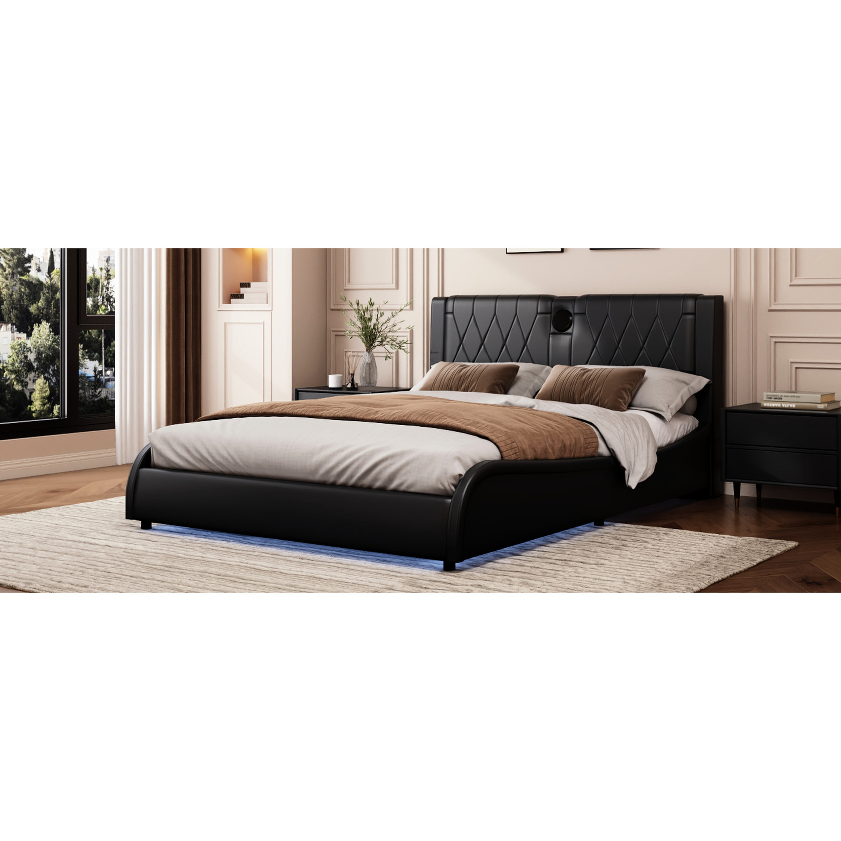 King size bed with modern features | Combine comfort, technology and ...