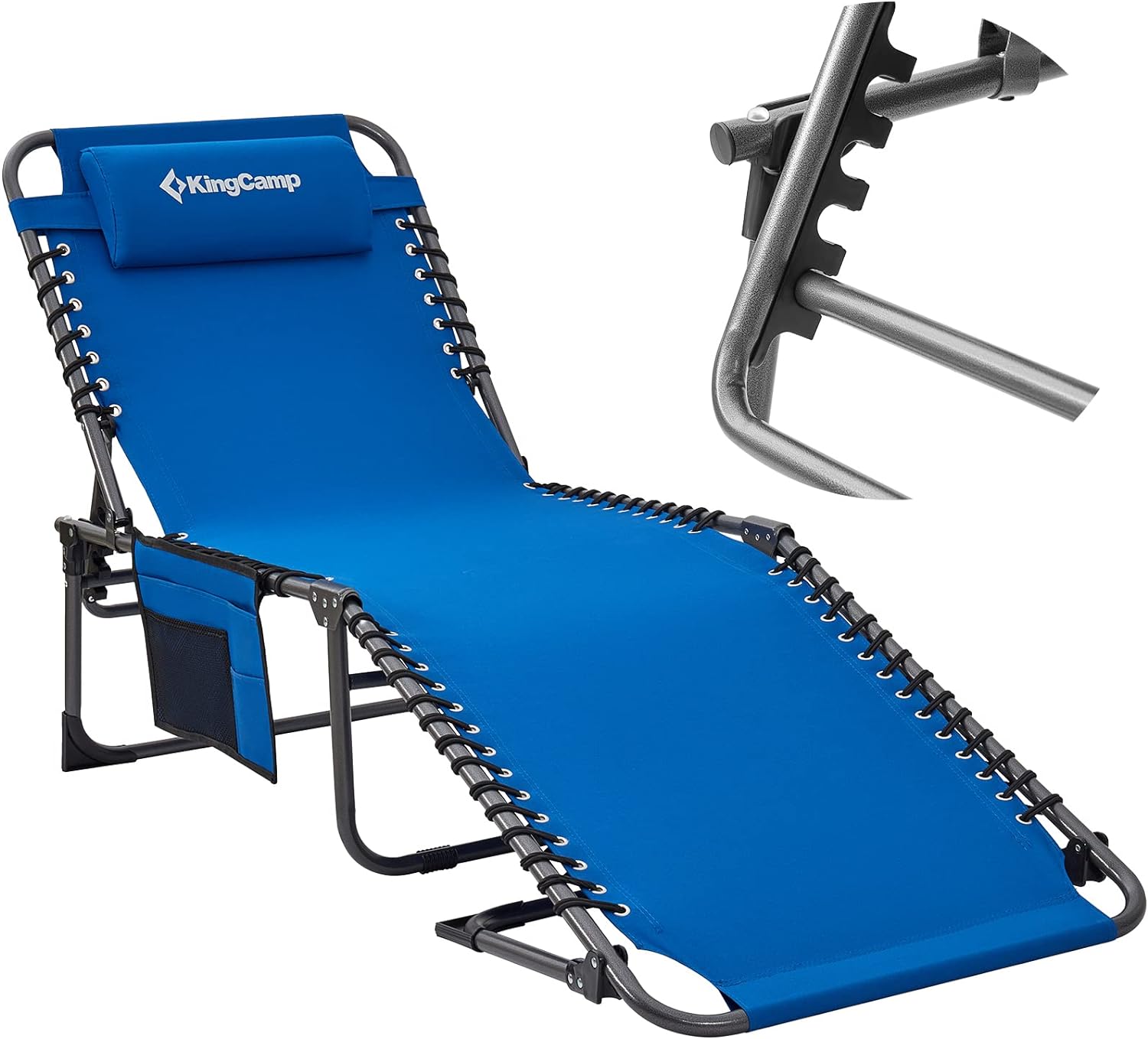 Ozark Trail Lounge Camping Chair With Detached Footrest