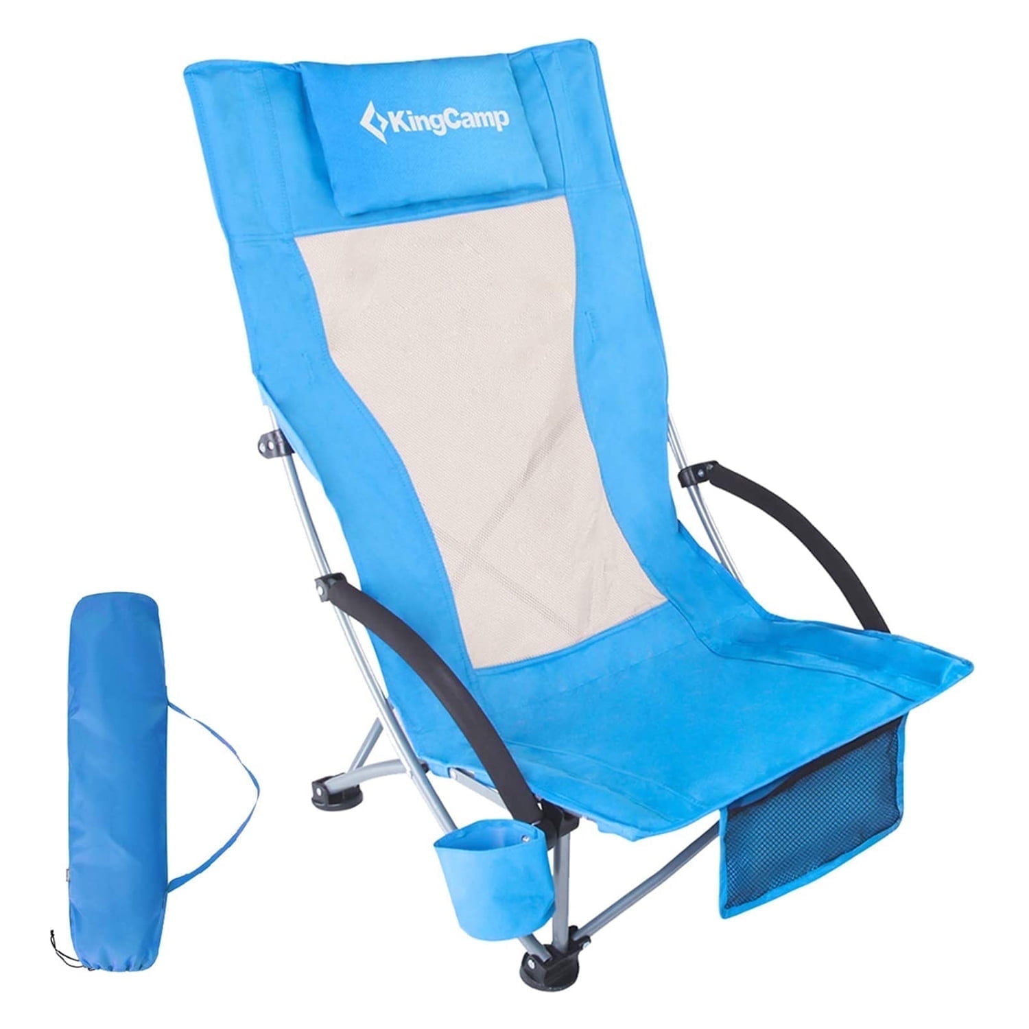 KingCamp High Back Folding Chair, 300LBS Support for Patio - Walmart ...