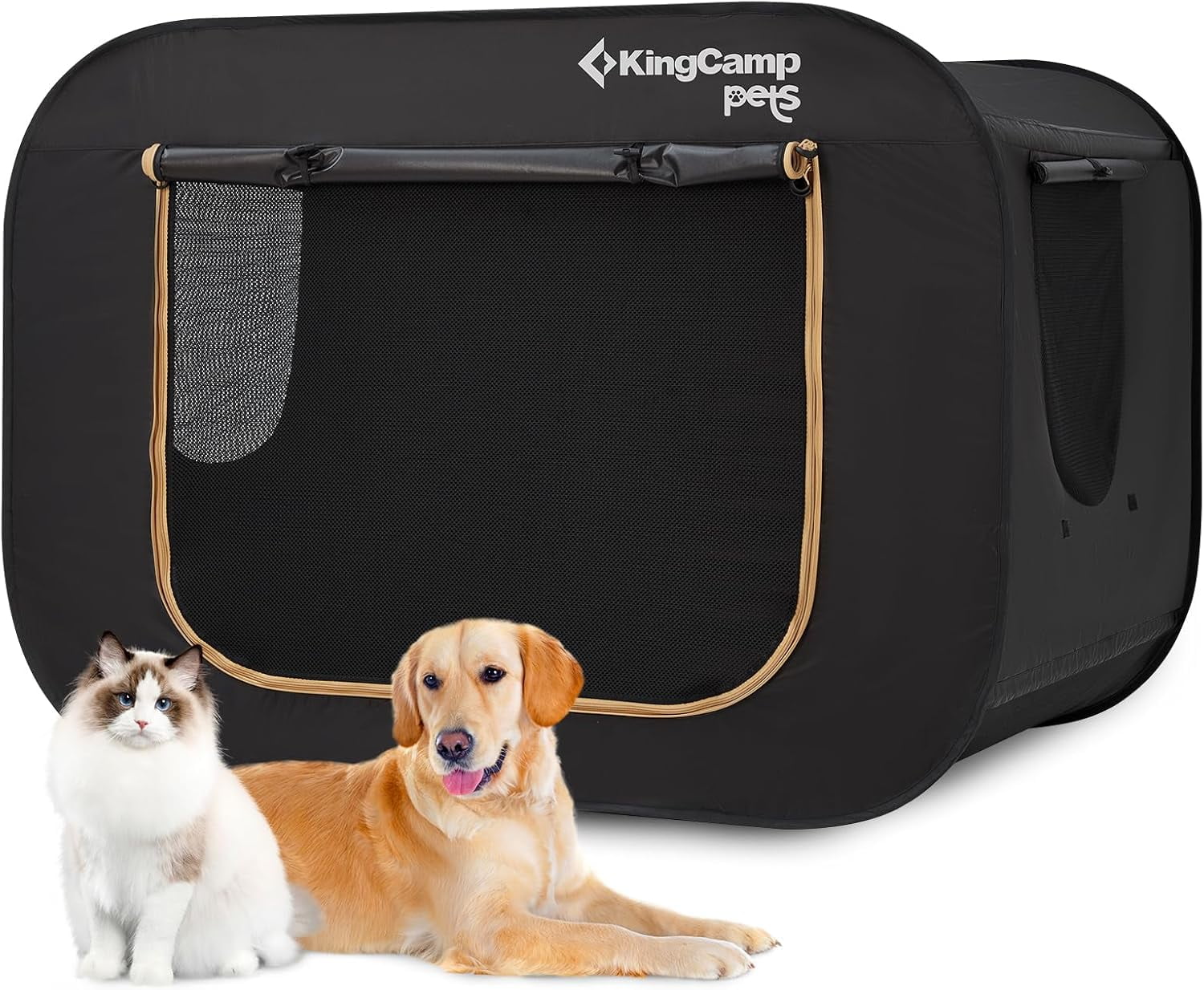 KingCamp Large Dog Play Pen Pop Up Dog Playpen Pet Playpen for Dogs ...