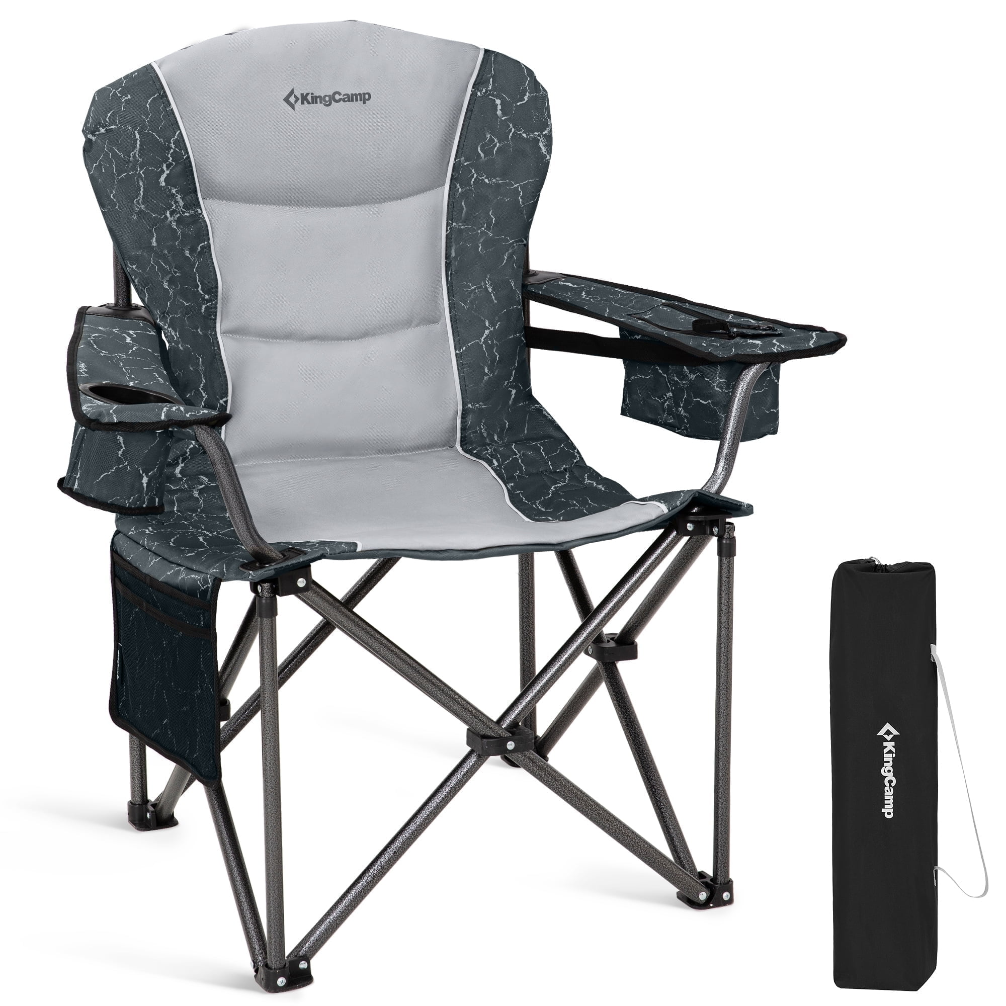 KingCamp Oversized Heavy-Duty Folding Camping Chair - Extra Wide Design ...