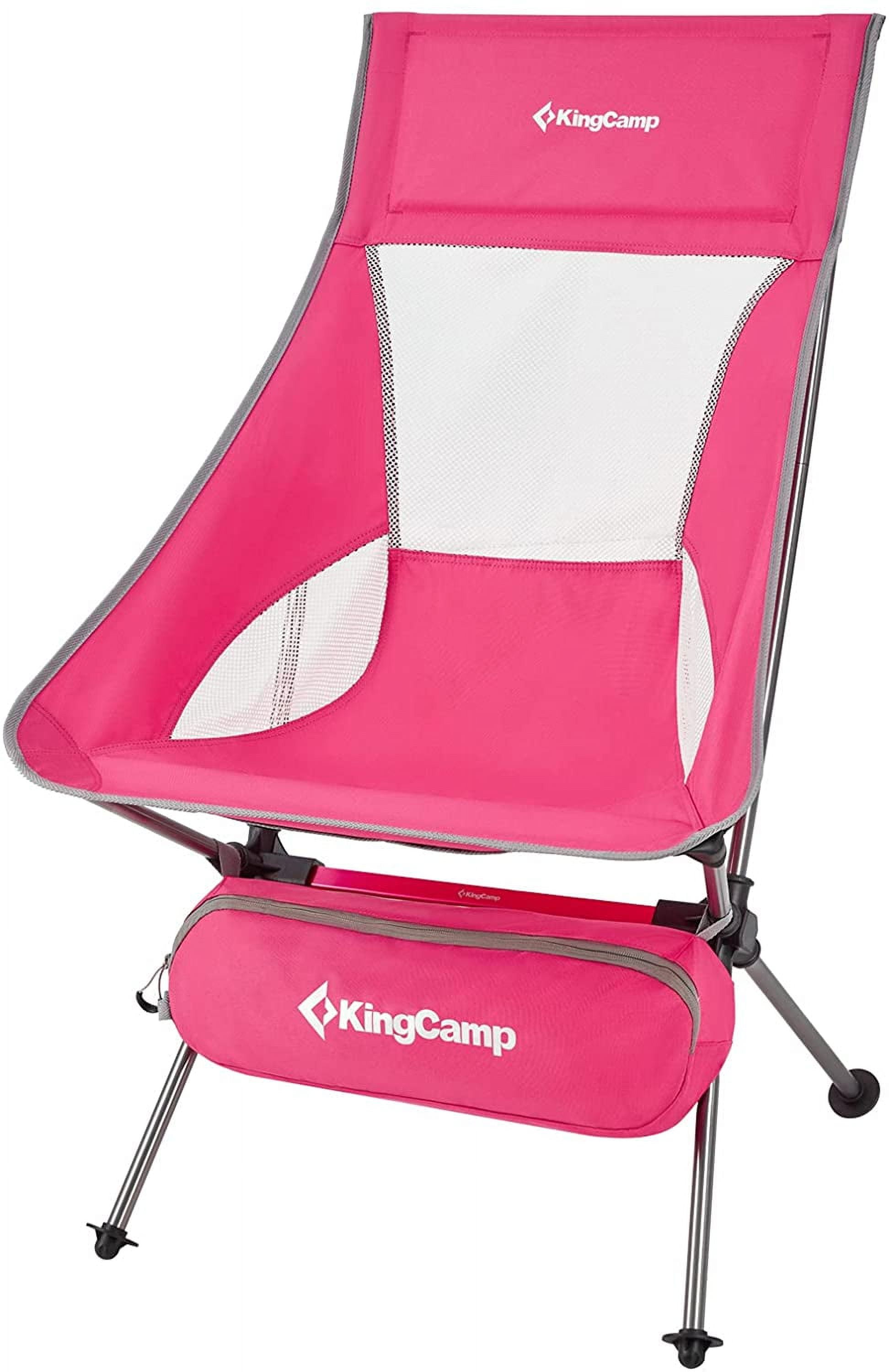 KingCamp Ultralight Compact Camping Chair Lightweight High Back Extra ...