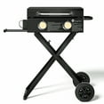 "KingChii Portable 2-Burner 19"" Propane Flat Top Grill Griddle for ...